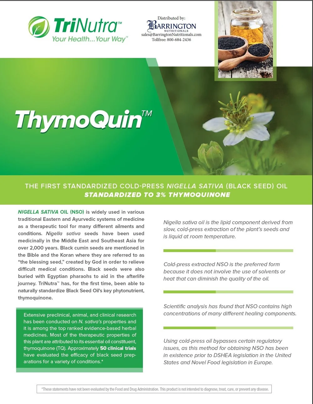 ThymoQuin™ — Barrington Nutritionals