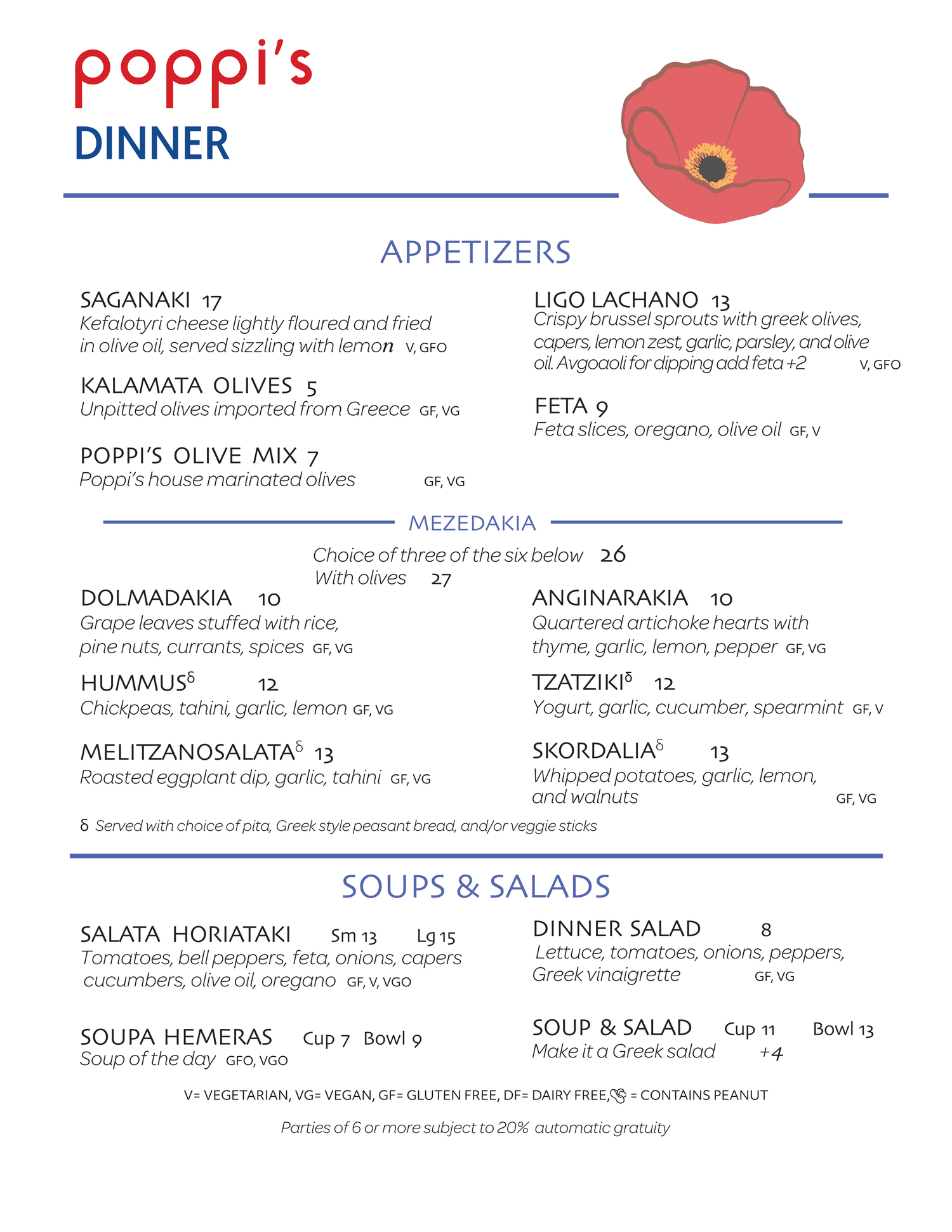 General 5 — Poppi's Greek Taverna