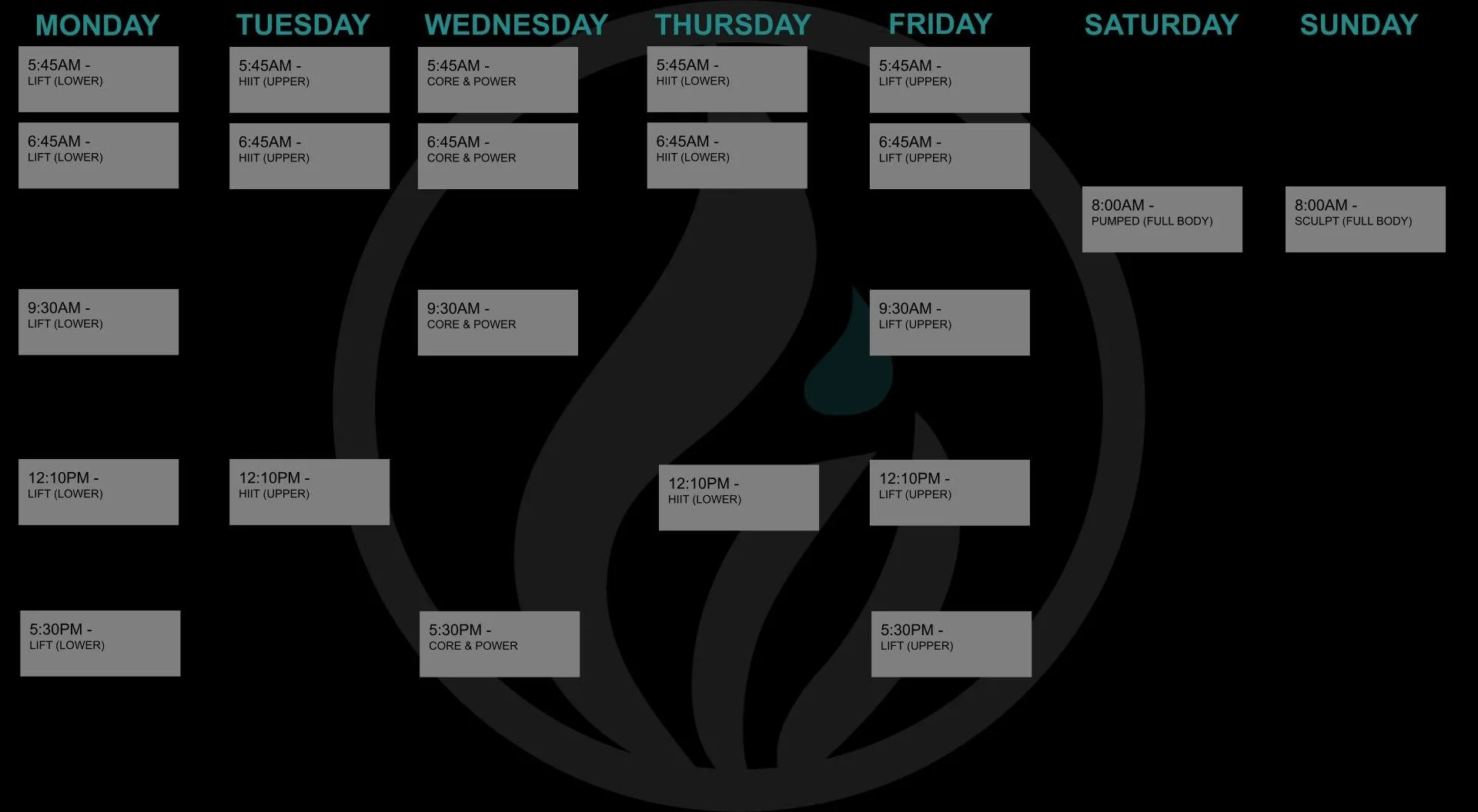 Schedule — IGNITE