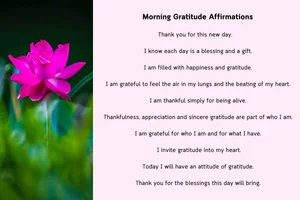 Morning Gratitude Meditation