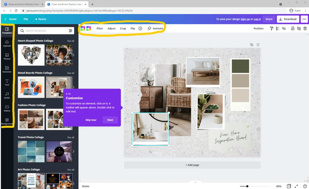 How To Create A Mood Board In Canva — Tina Flint Studio