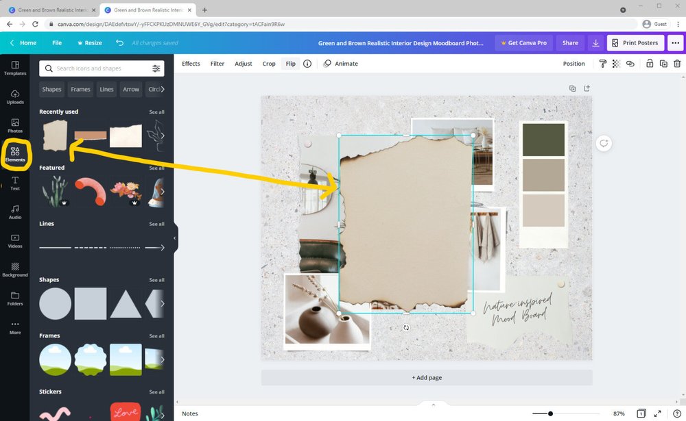 How To Create A Mood Board In Canva — Tina Flint Studio