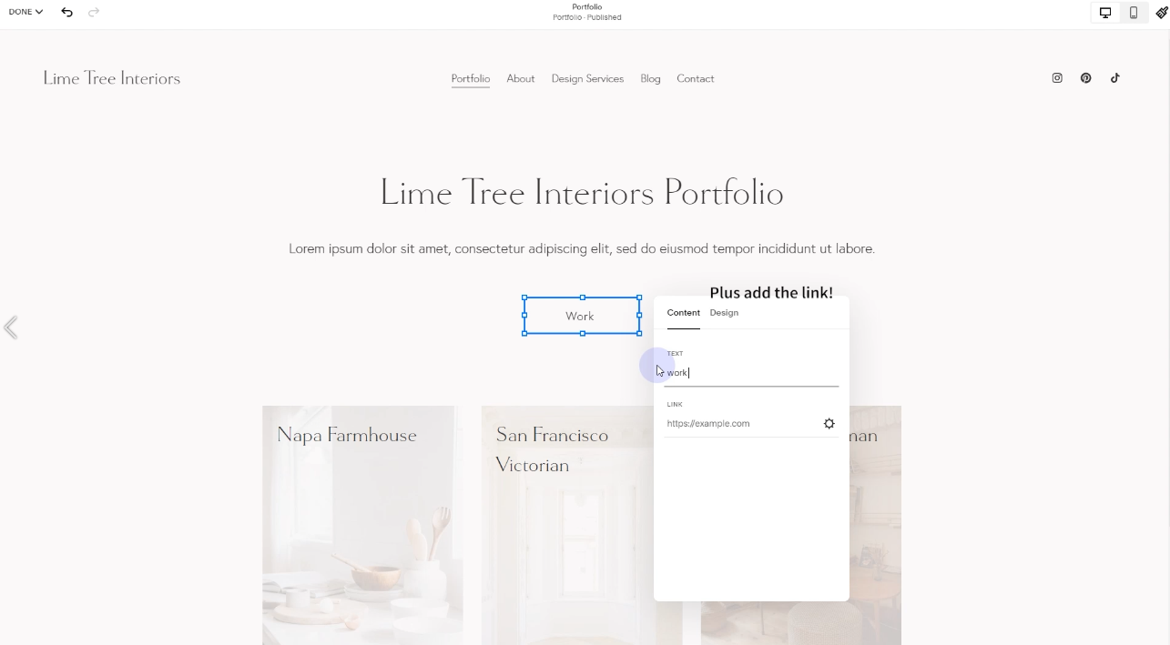 Squarespace Interior Design Portfolios — Tina Flint Studio