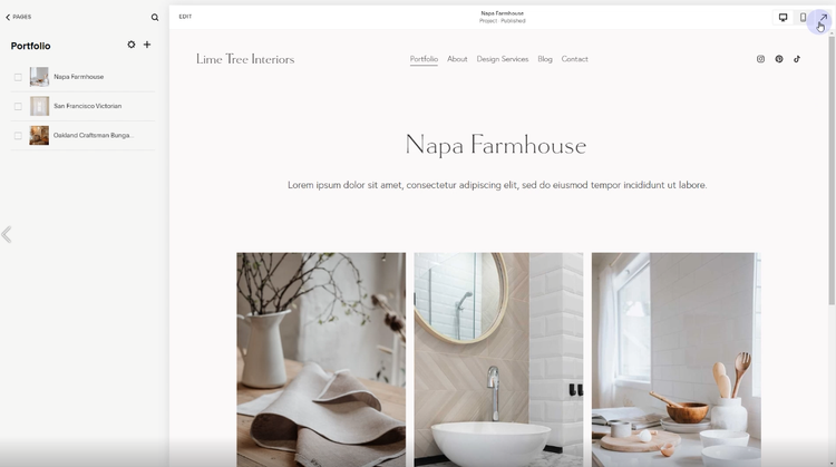 Squarespace Interior Design Portfolios — Tina Flint Studio