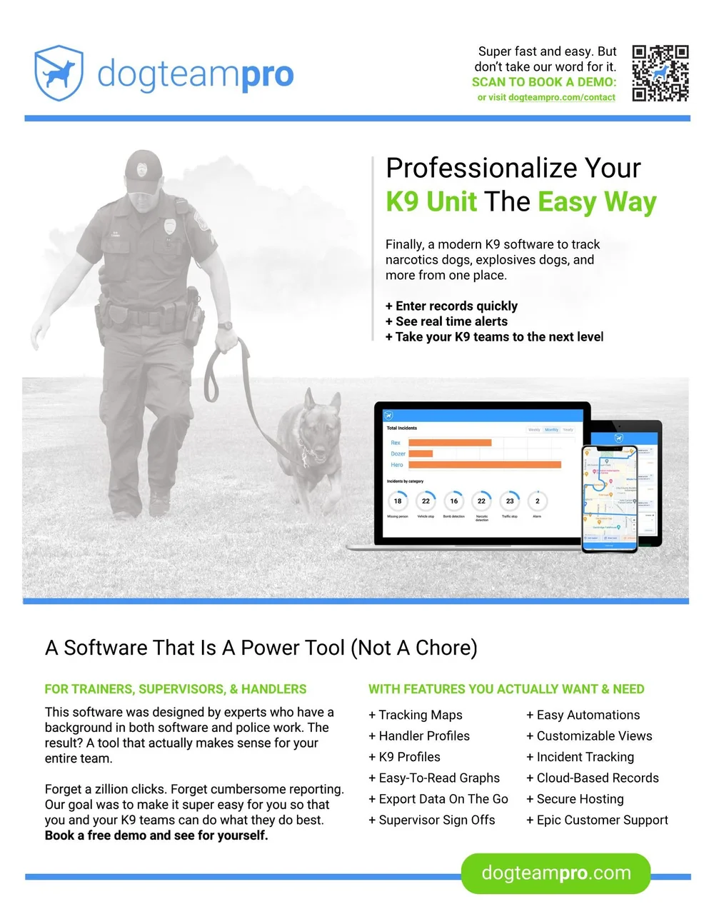 K9 Record Keeping Software Demo w/DogTeam Pro — ICRWDA