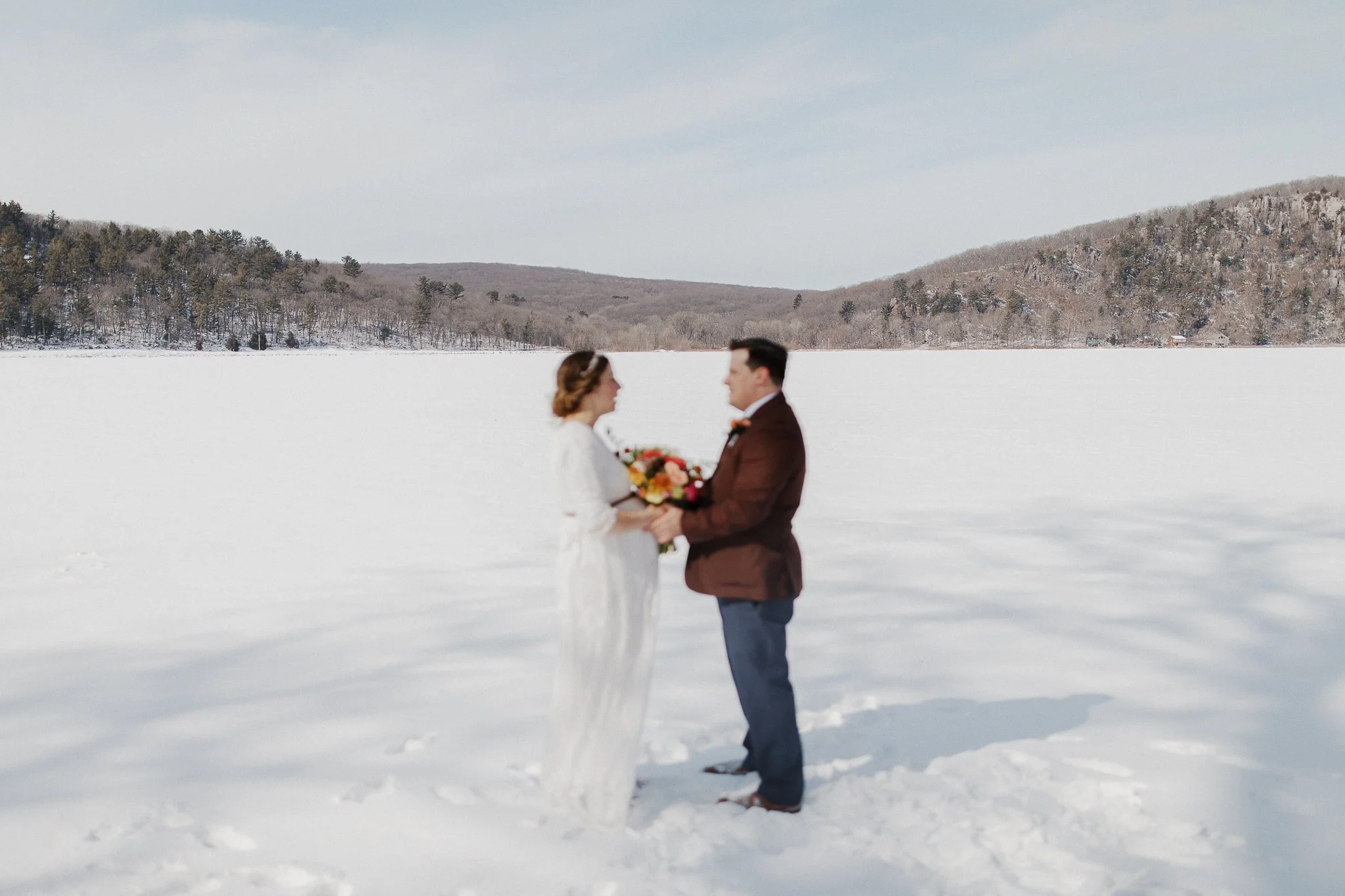 Winter Elopement at Devil’s Lake State Park in Baraboo, Wisconsin ...