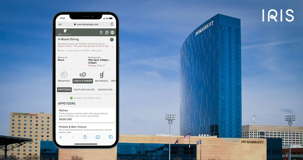 JW Marriott Indianapolis (White Lodging) - IRIS mobile dining | IRIS®