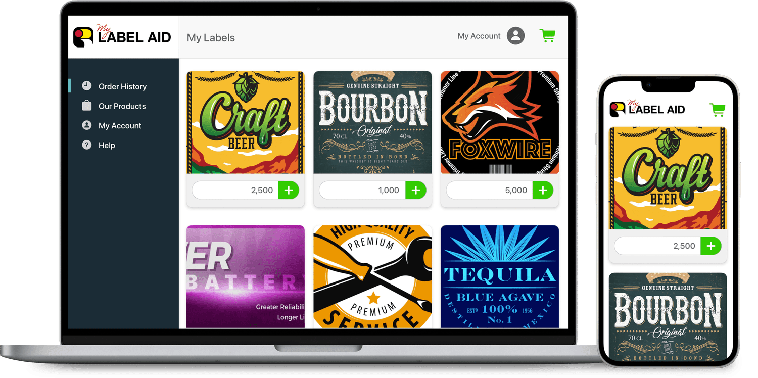 Order custom labels online — LABEL AID