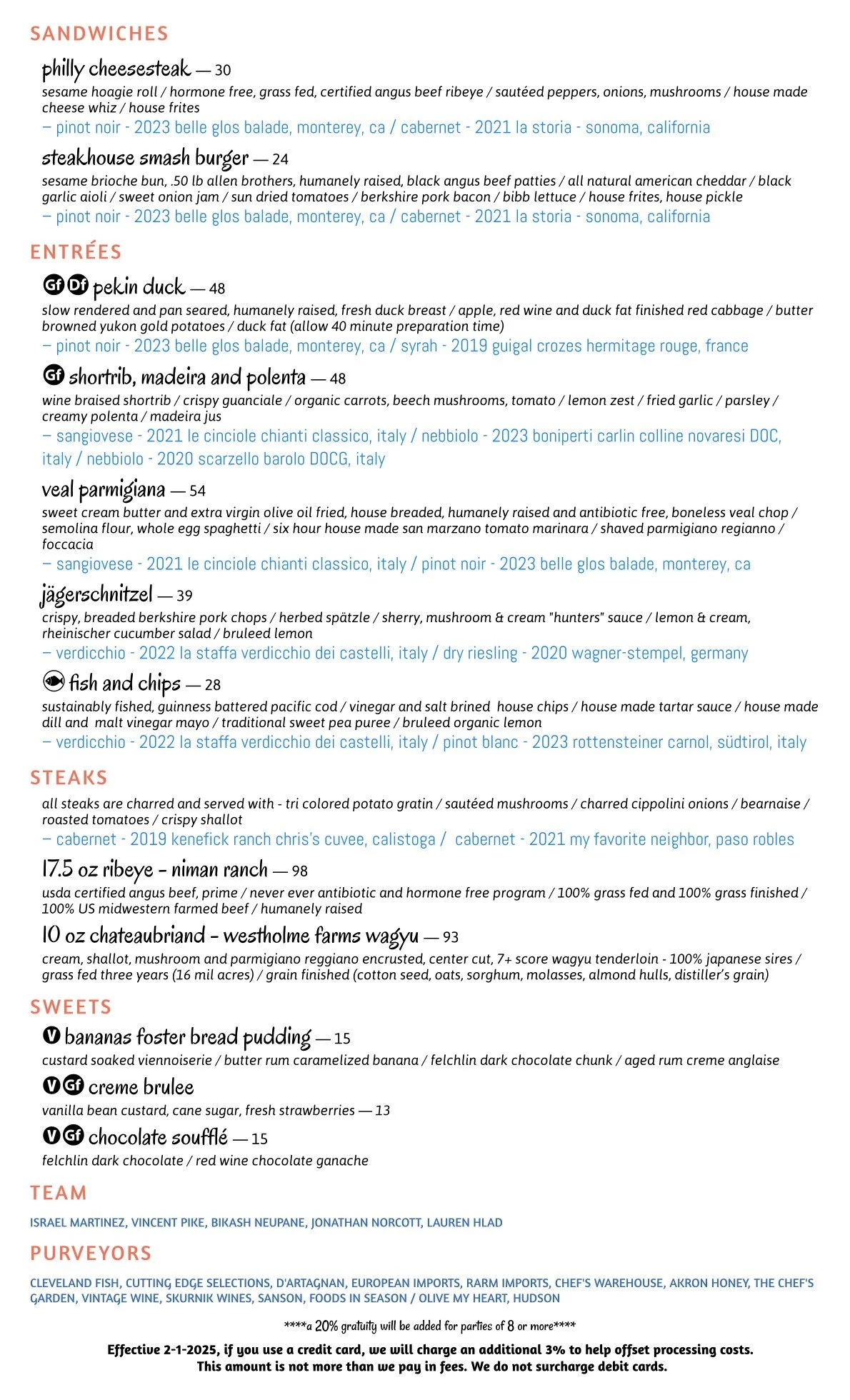 Menu — The Blue Door Cafe & Bakery