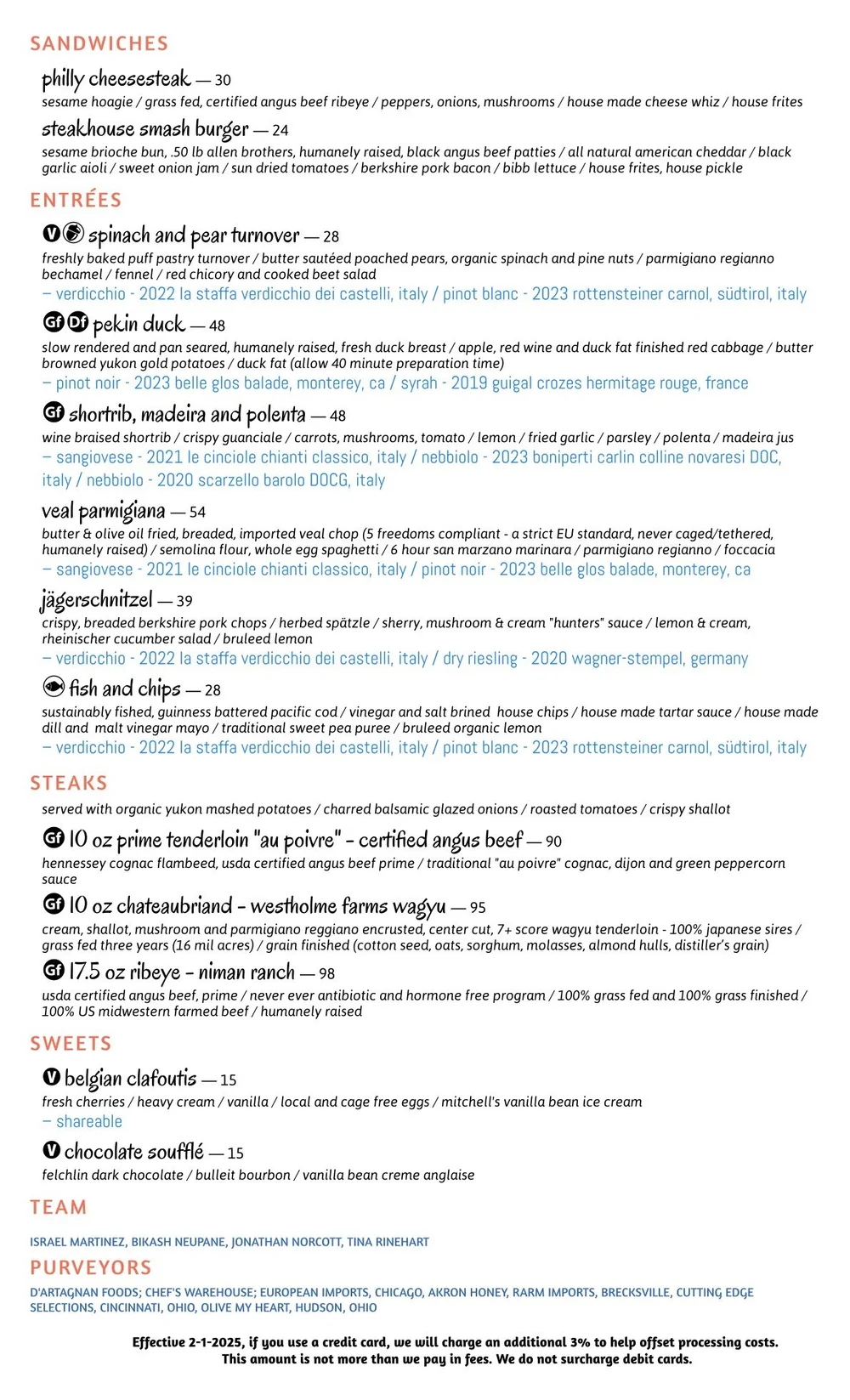 Menu — The Blue Door Cafe & Bakery