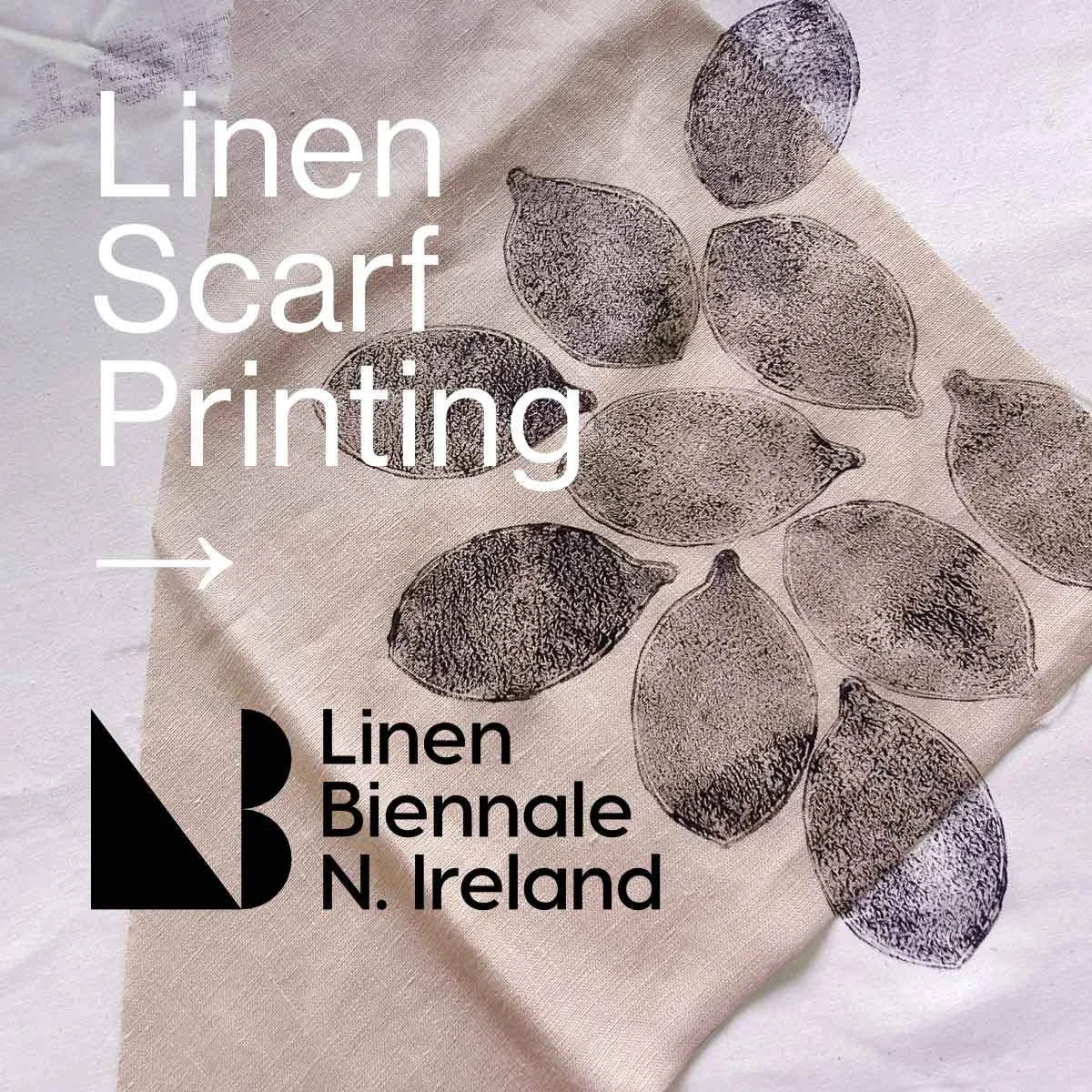 Linocut Linen Scarf Printmaking with René Mullin — Belfast Print Workshop