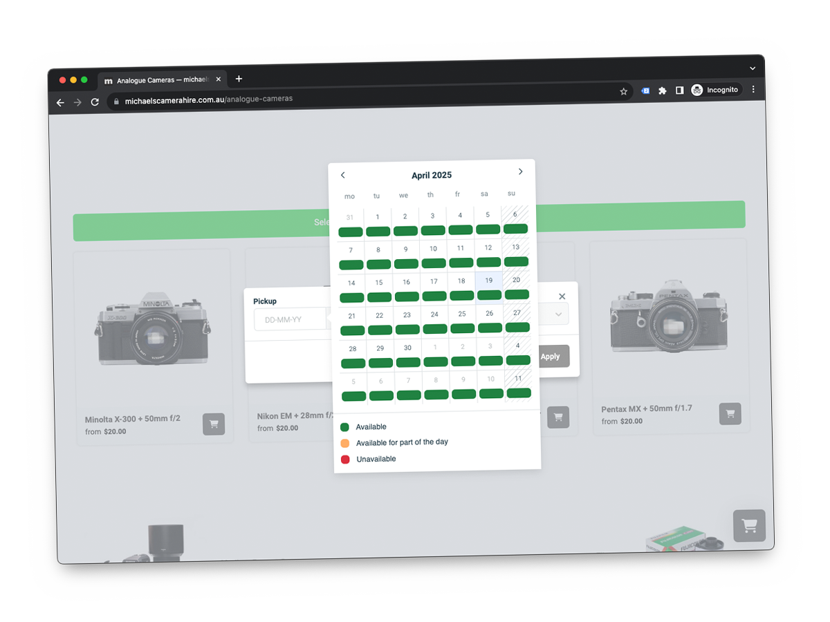 How Our Rentals Work — michaels Camera Hire