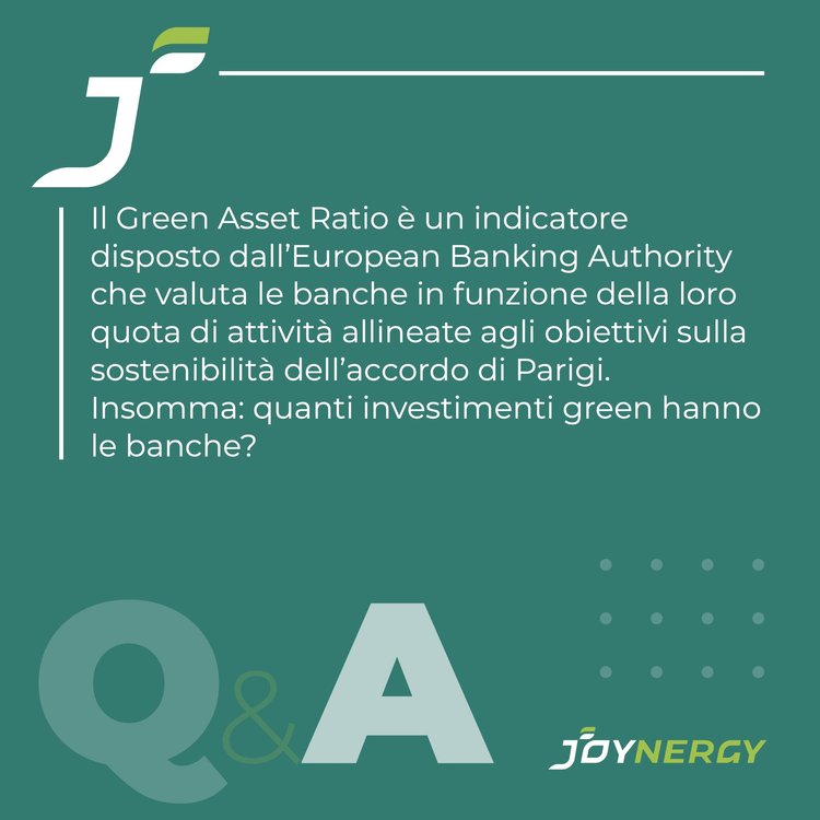 Cos'è il Green Asset Ratio? — Joynergy