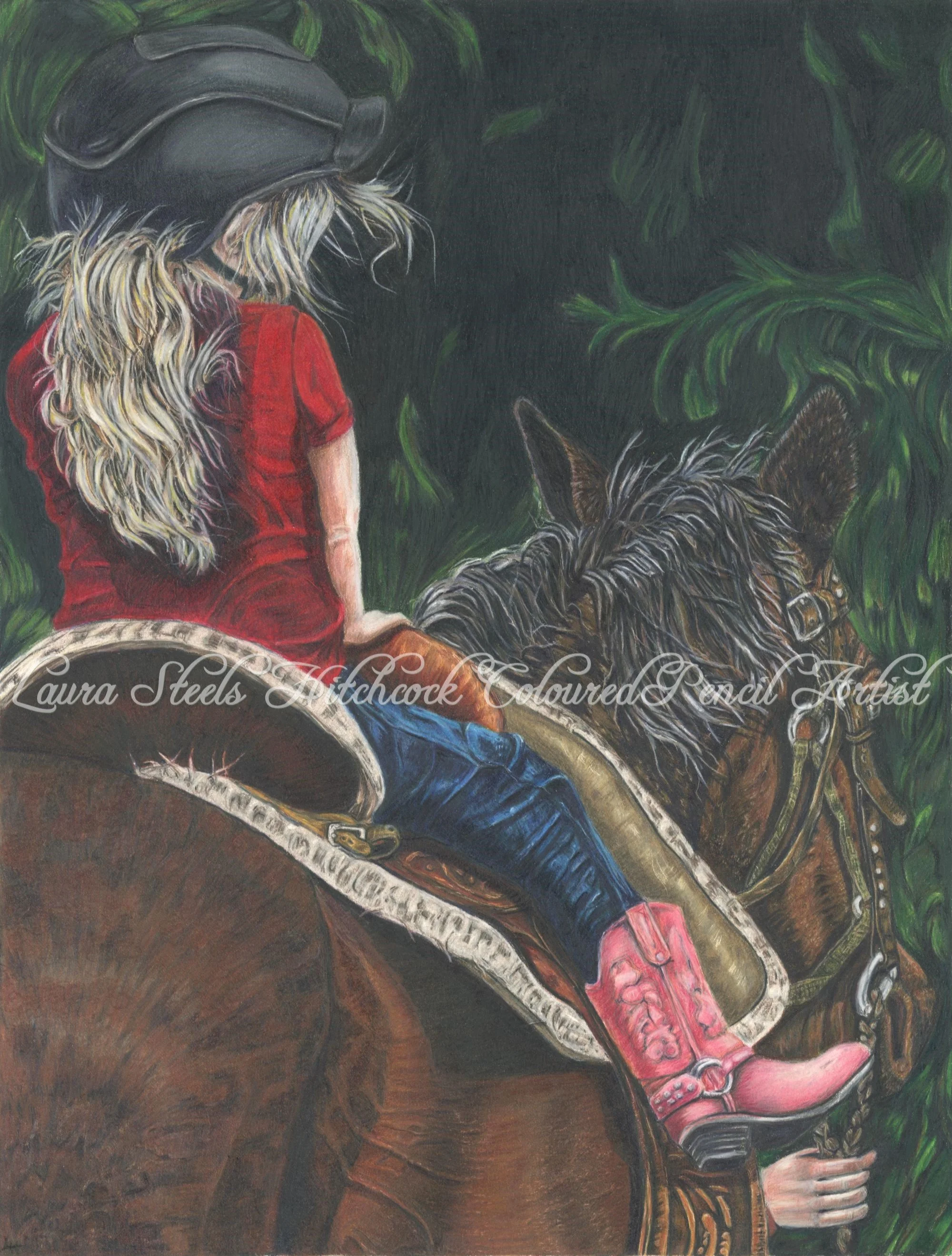 Laura Steels Hitchcock Coloured Pencil Artist