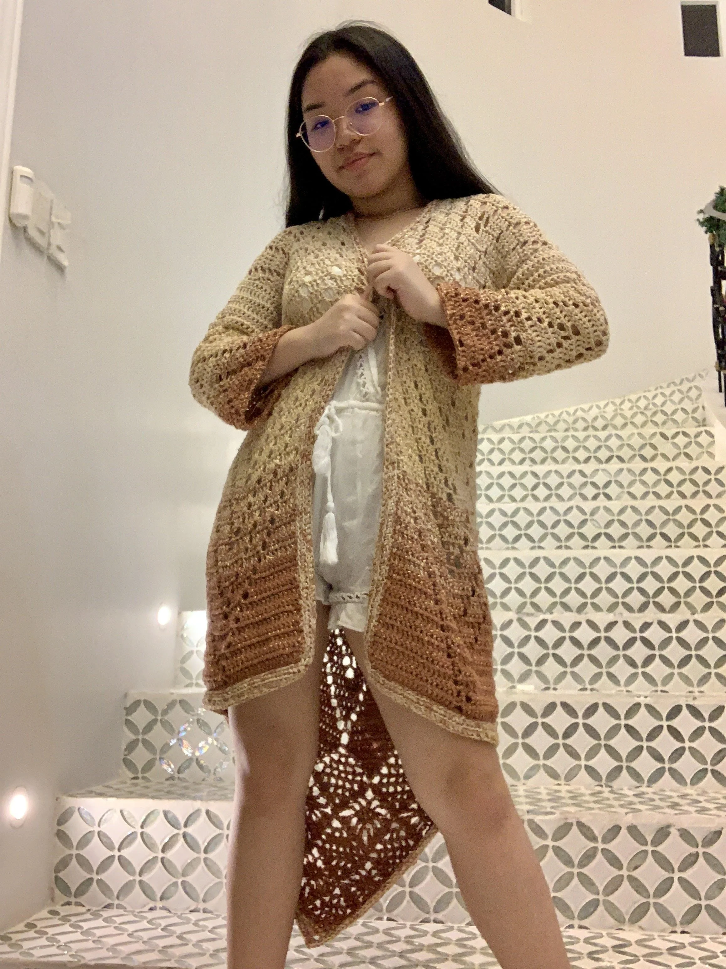 Athena Cardigan Crochet Pattern — Baecrochett by Lizzy & Becky