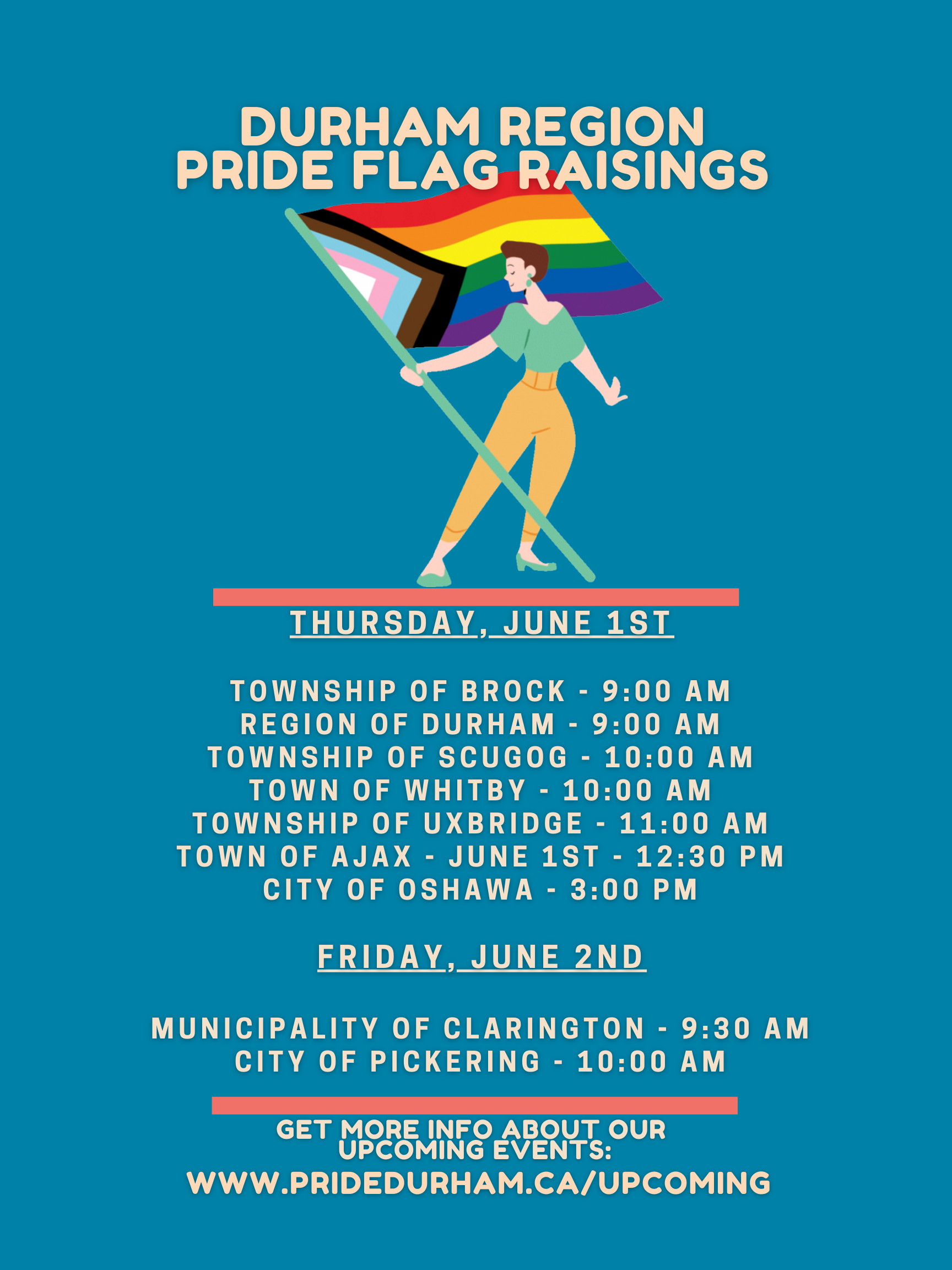 Flag Raising - Region of Durham — Pride Durham