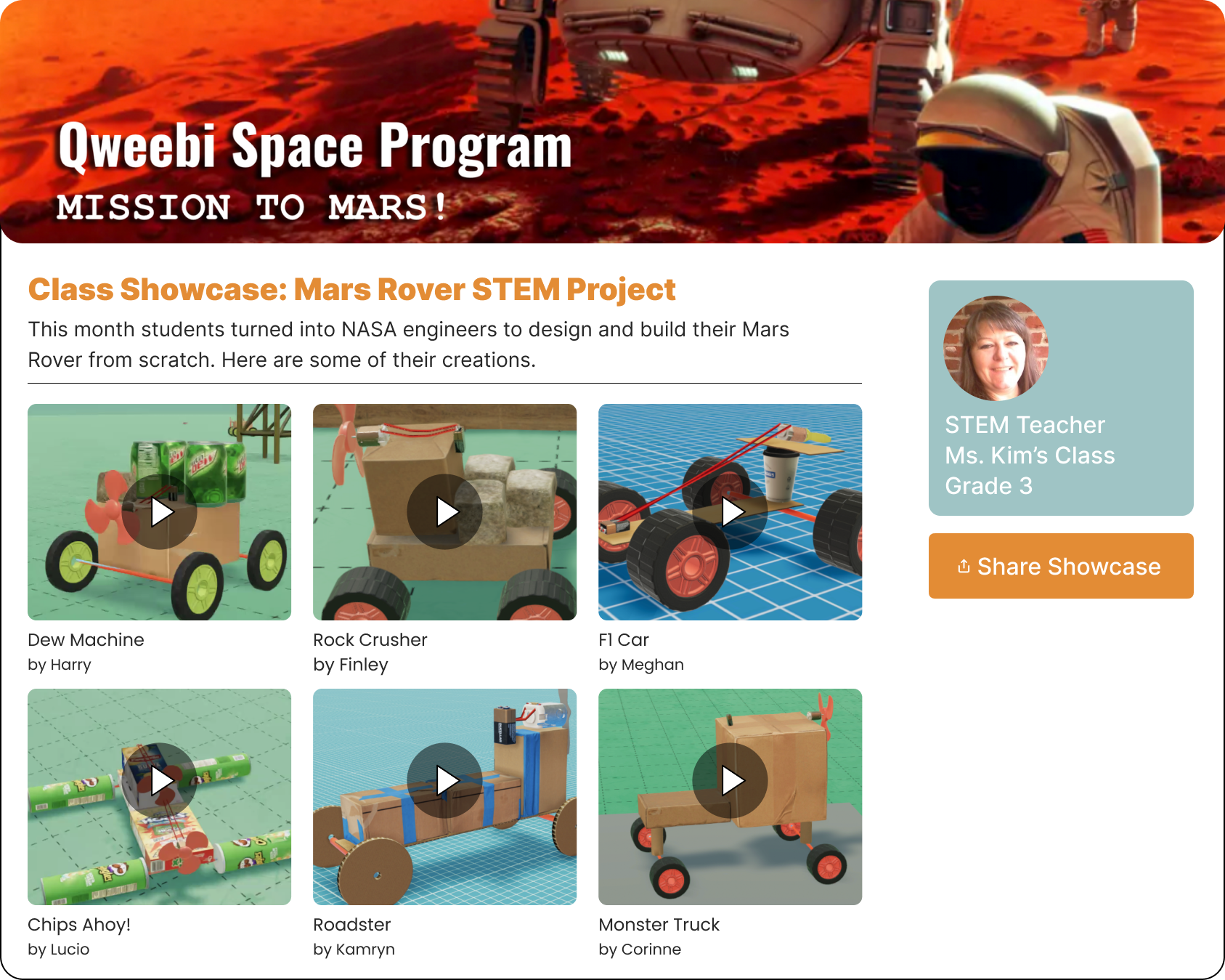 Qweebi | Space Club — Qweebi | Virtual Makerspace