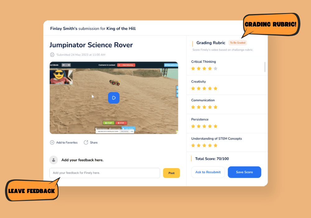 Roller Coaster Project Qweebi Virtual Makerspace