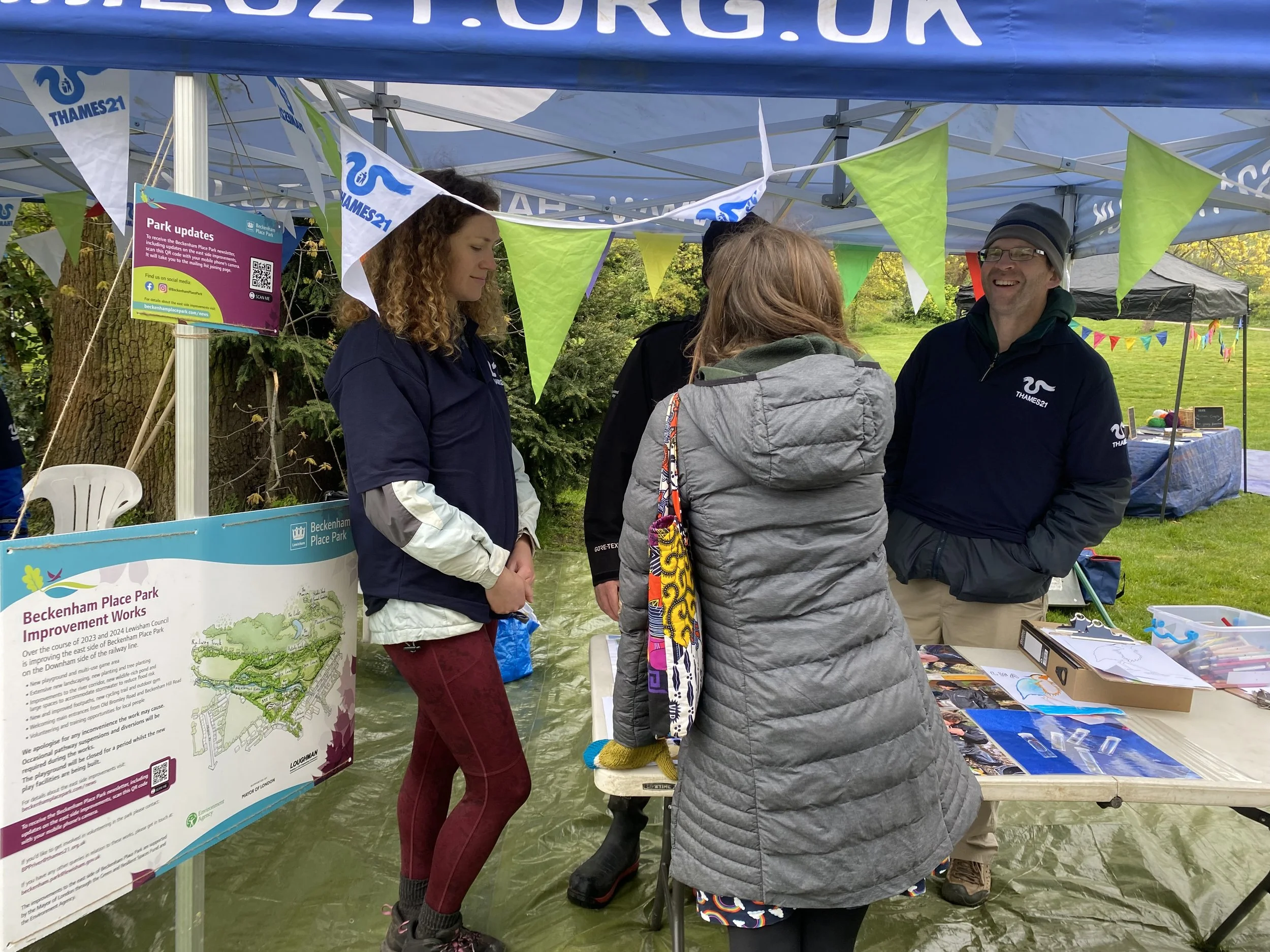 Thames21 stall at #LoveBPP event — Beckenham Place Park - Borough of Lewisham | Playgrounds ...