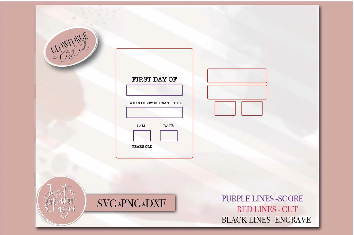 Rainbow Blank Sign svg — Just One More Project