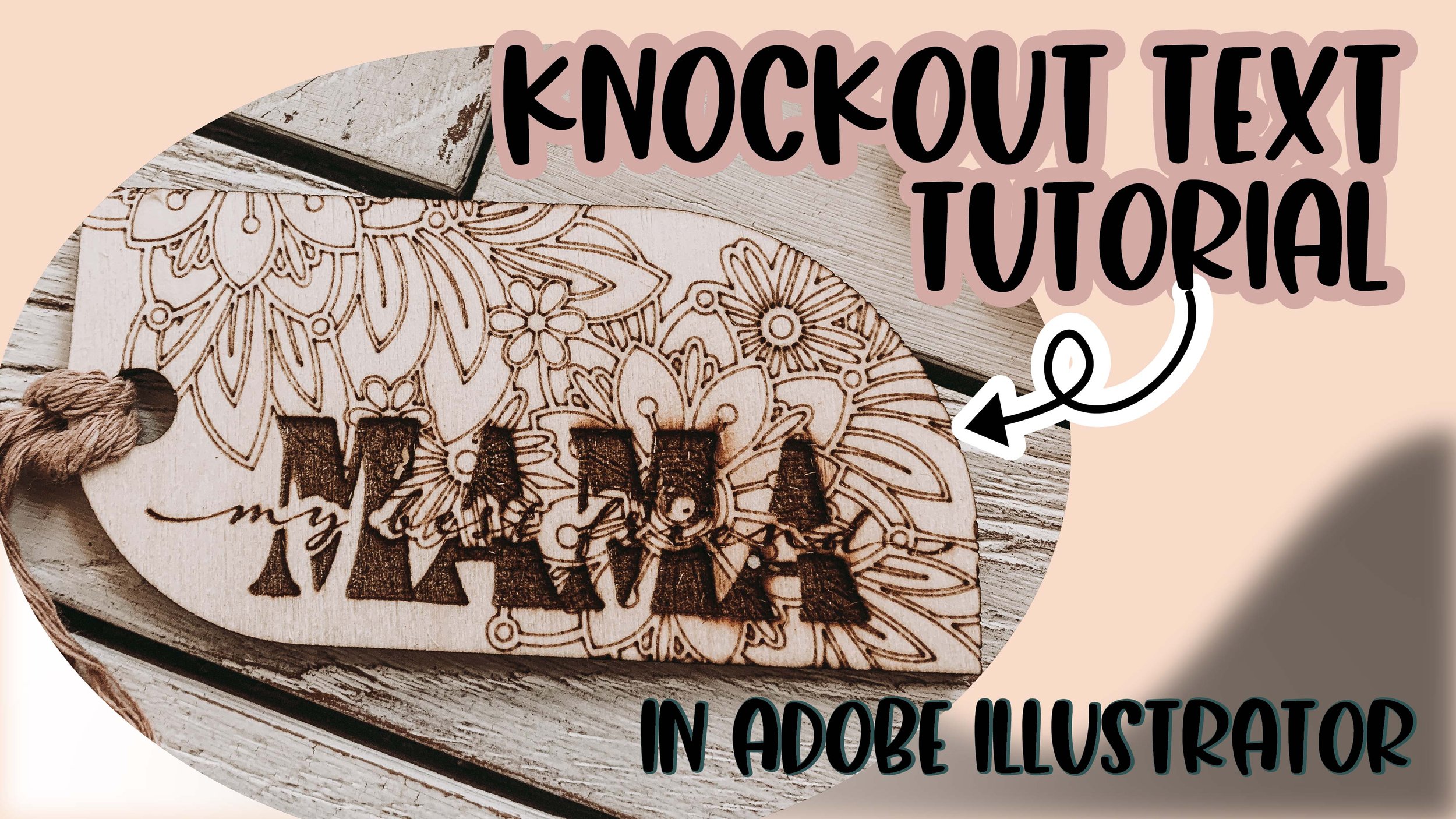 How to make a knockout text effect — Just One More Project