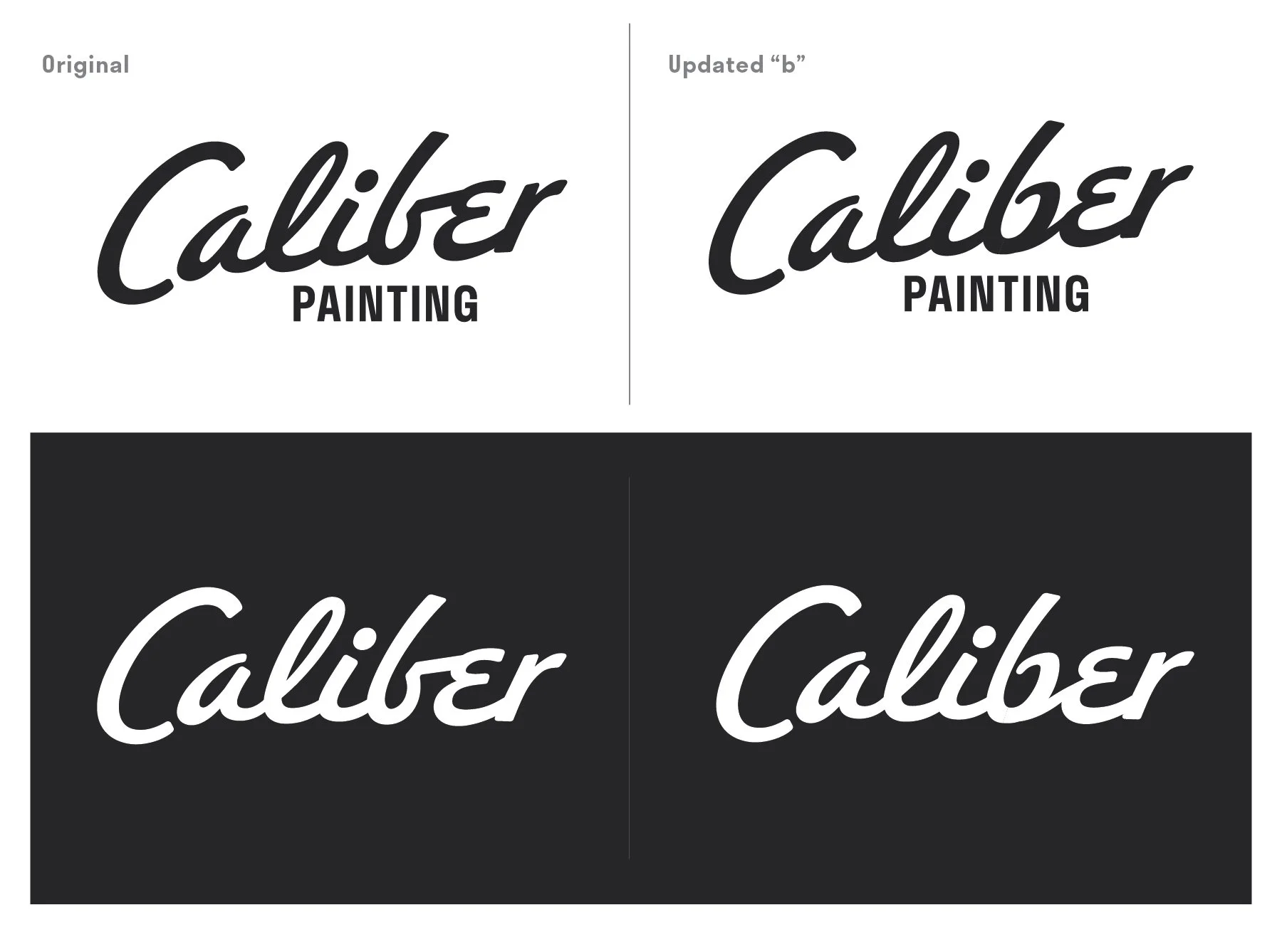 Caliber Painting — Good Day Design Co. | Custom Logo & Websites