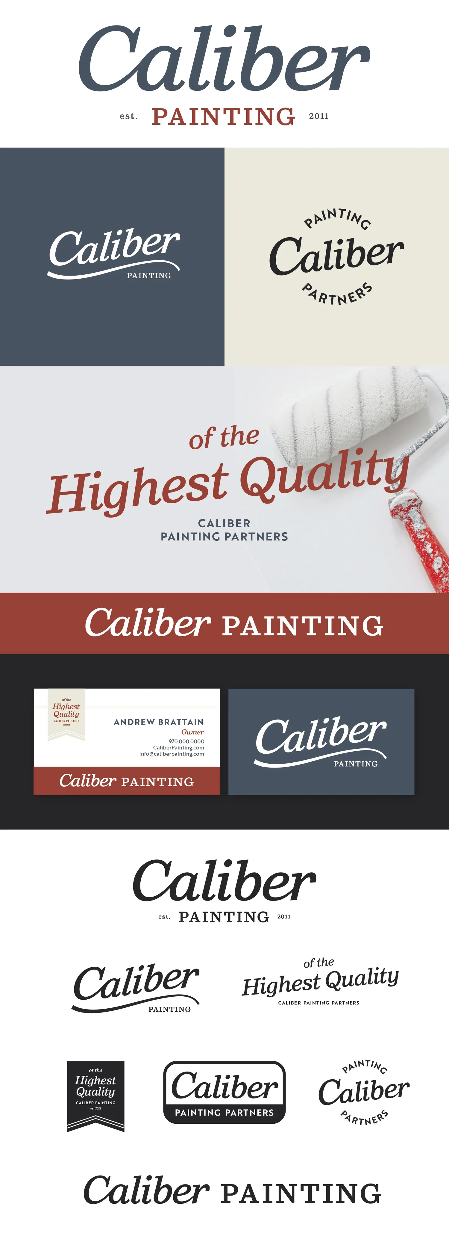 Caliber Painting — Good Day Design Co. | Logo & Website Design