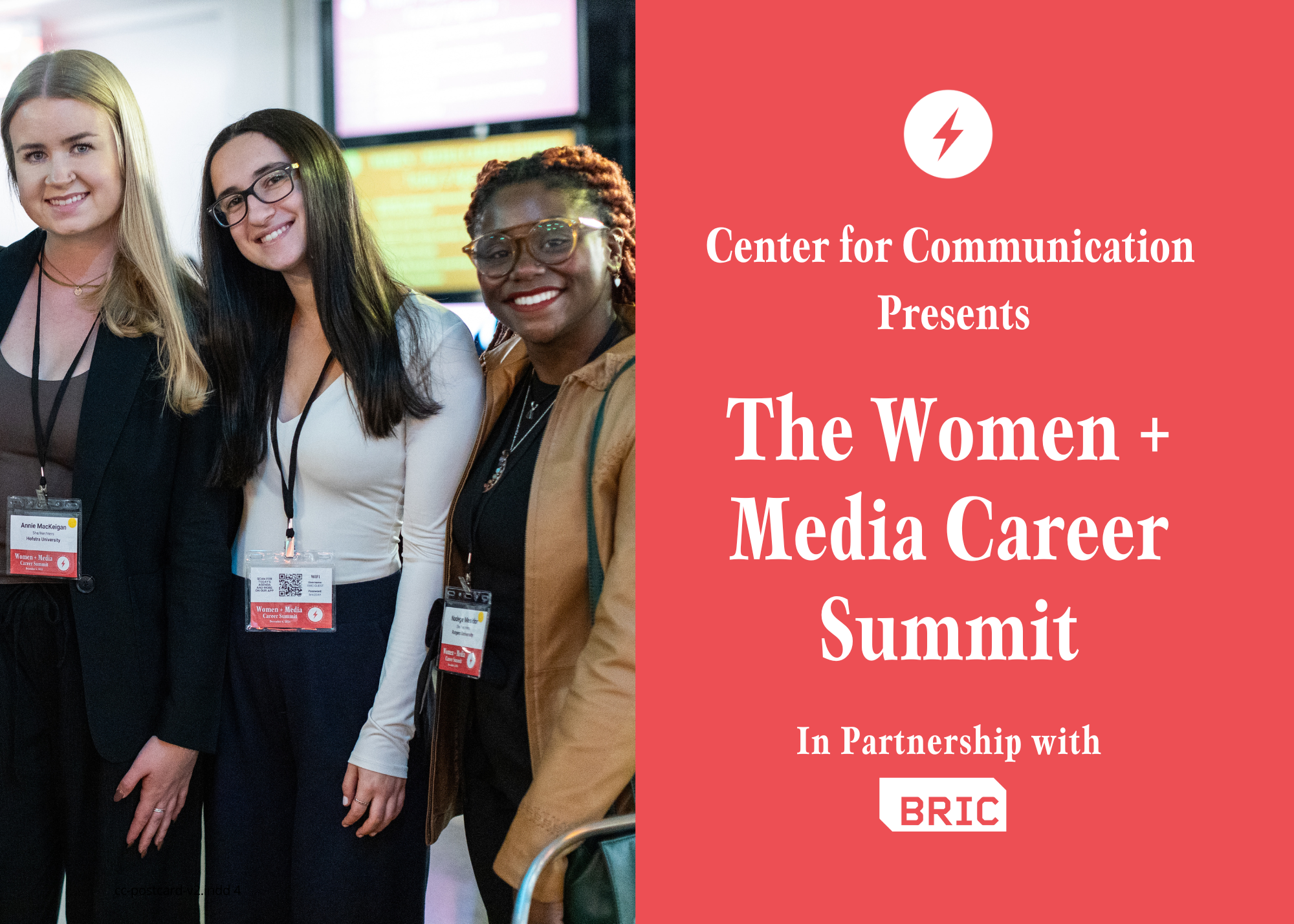 9th Annual Women + Media Career Summit — The Center for Communication