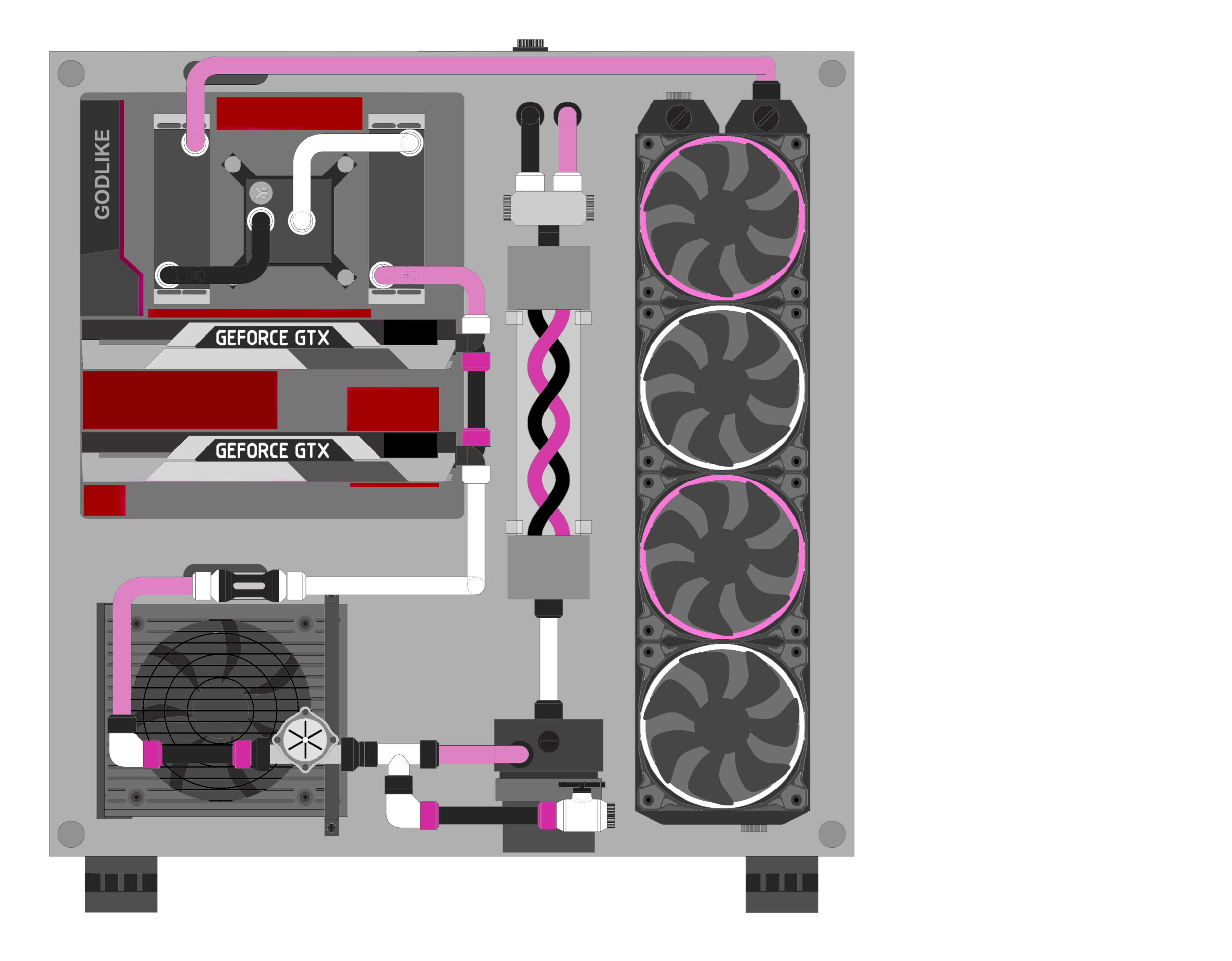 Hardline Liquid Cooled PC — SHe.er Design