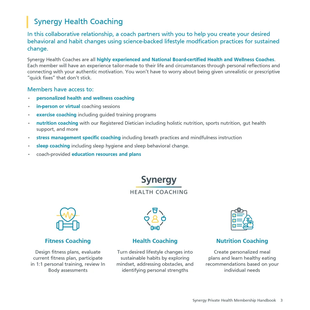 Membership Handbook — Synergy Private Health