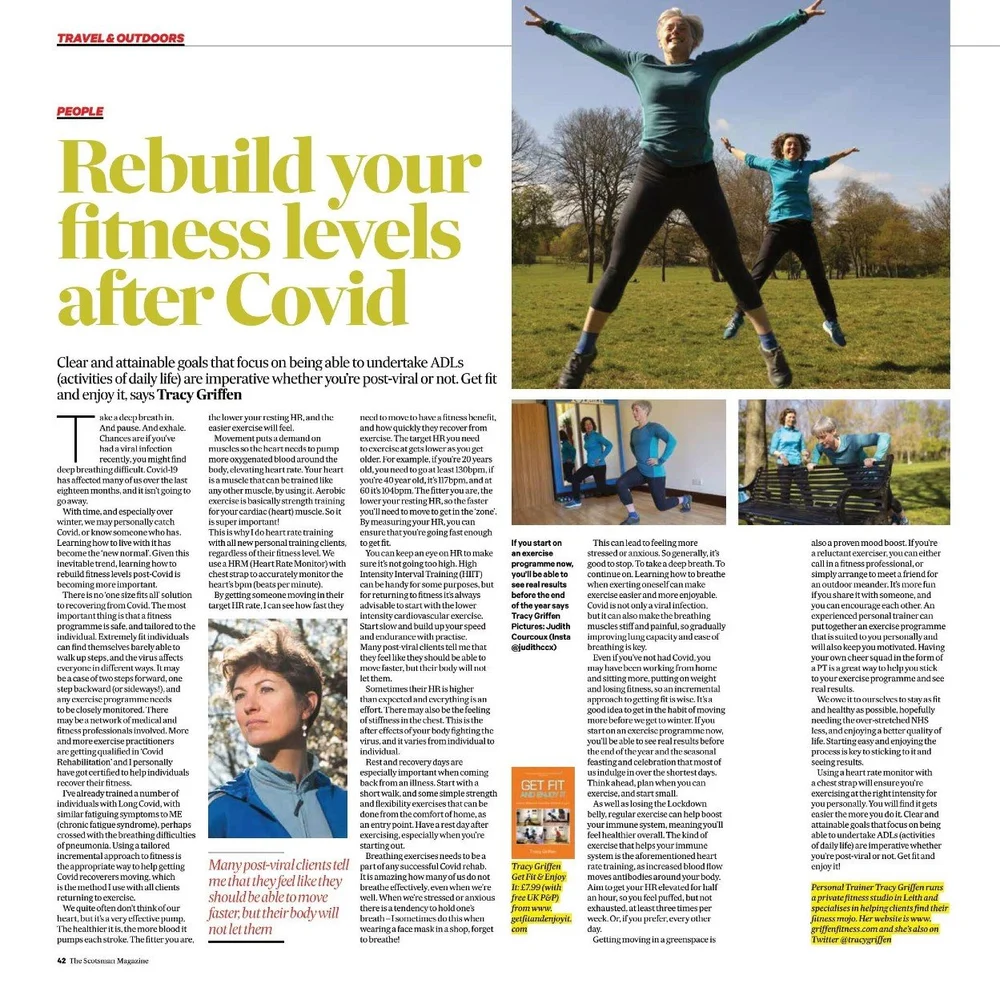 Scotsman newspaper article: Rebuild your Fitness after Covid — Griffen ...