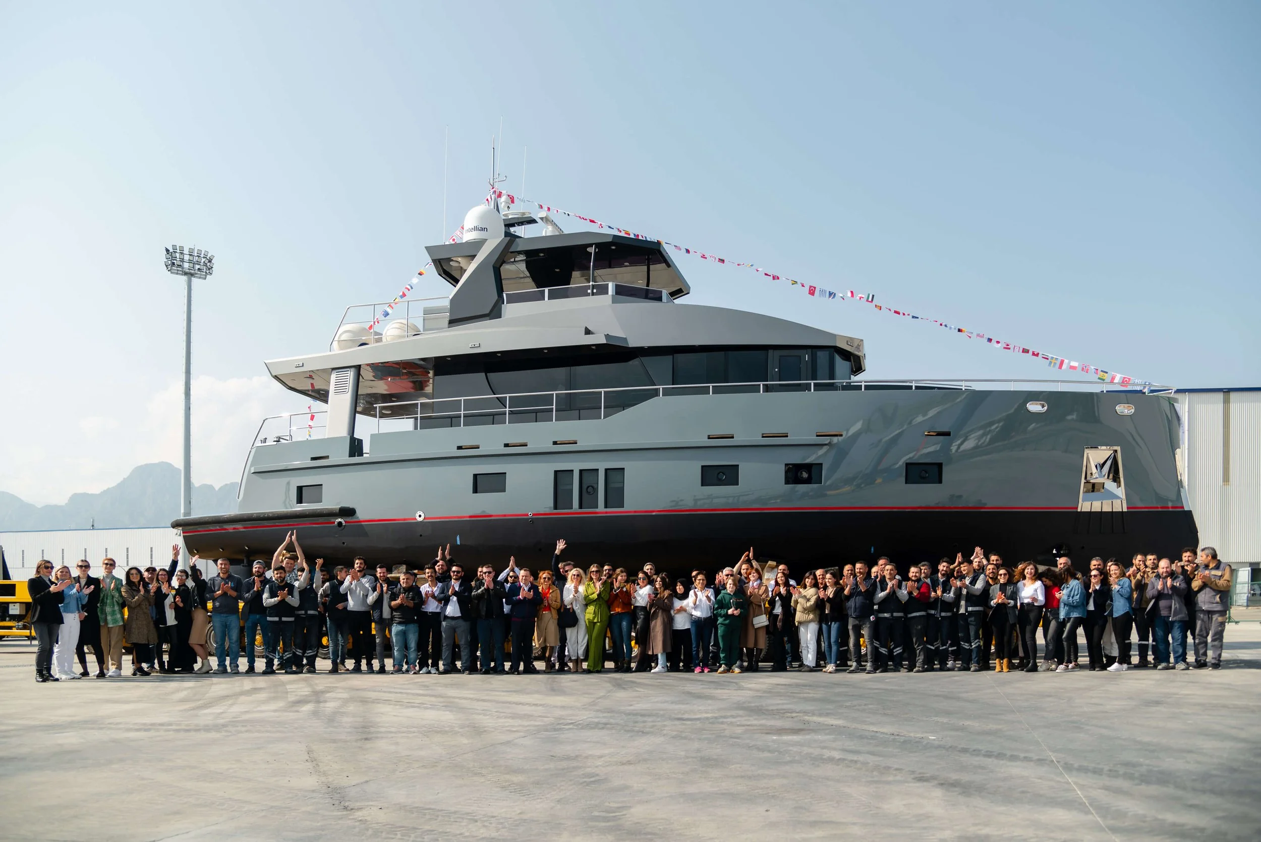Bering B70 Explorer Yacht Levanna Launch — GUSAREV
