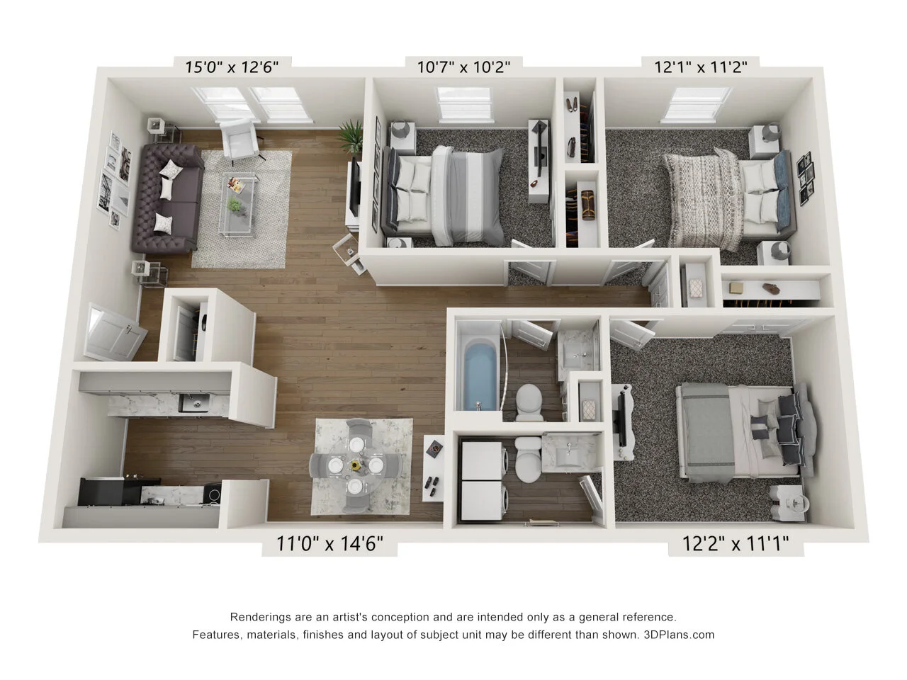 Floor Plans — Meridian at Hermitage