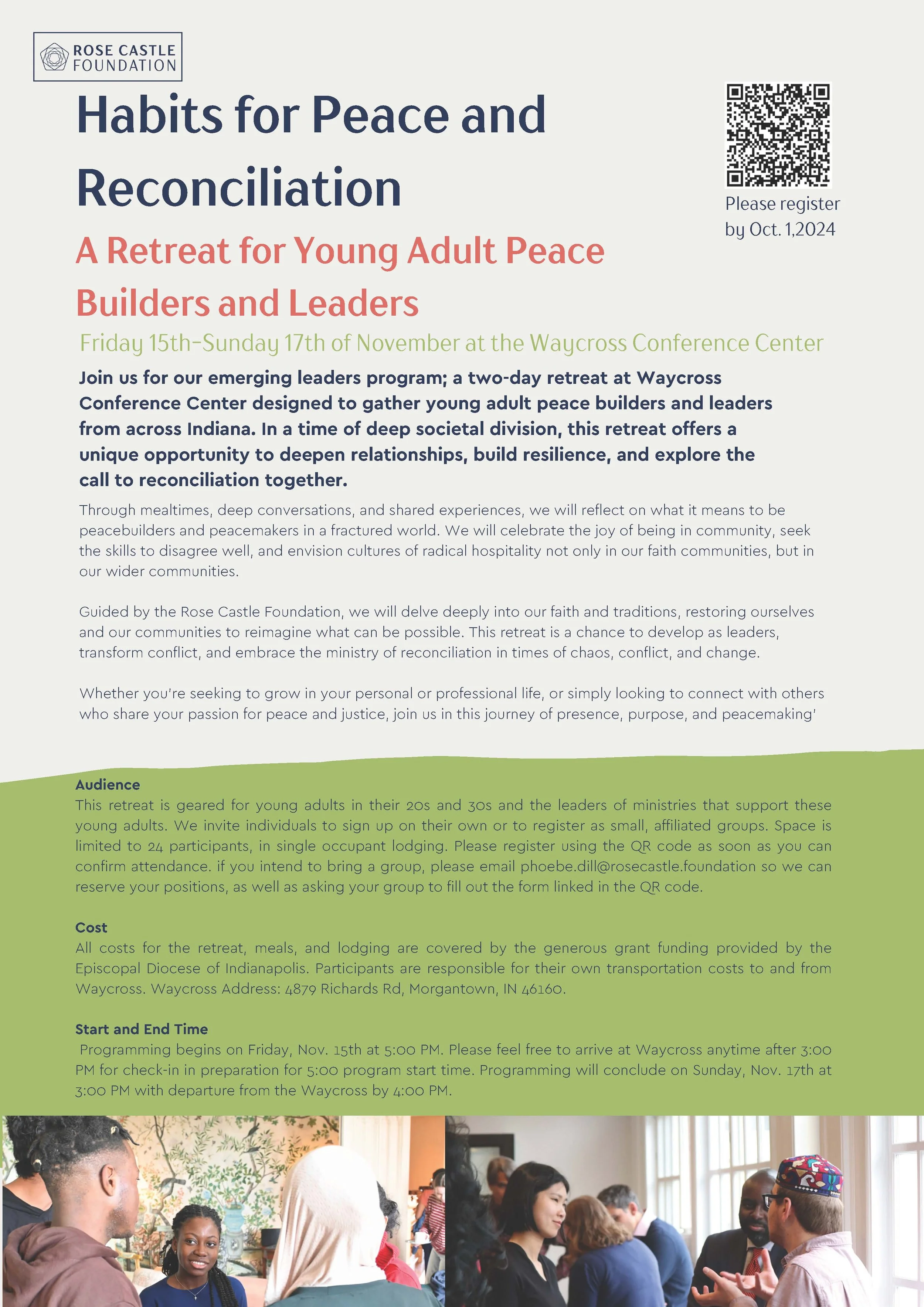 Habits for Peace and Reconciliation A Retreat for Young Adult Peace ...