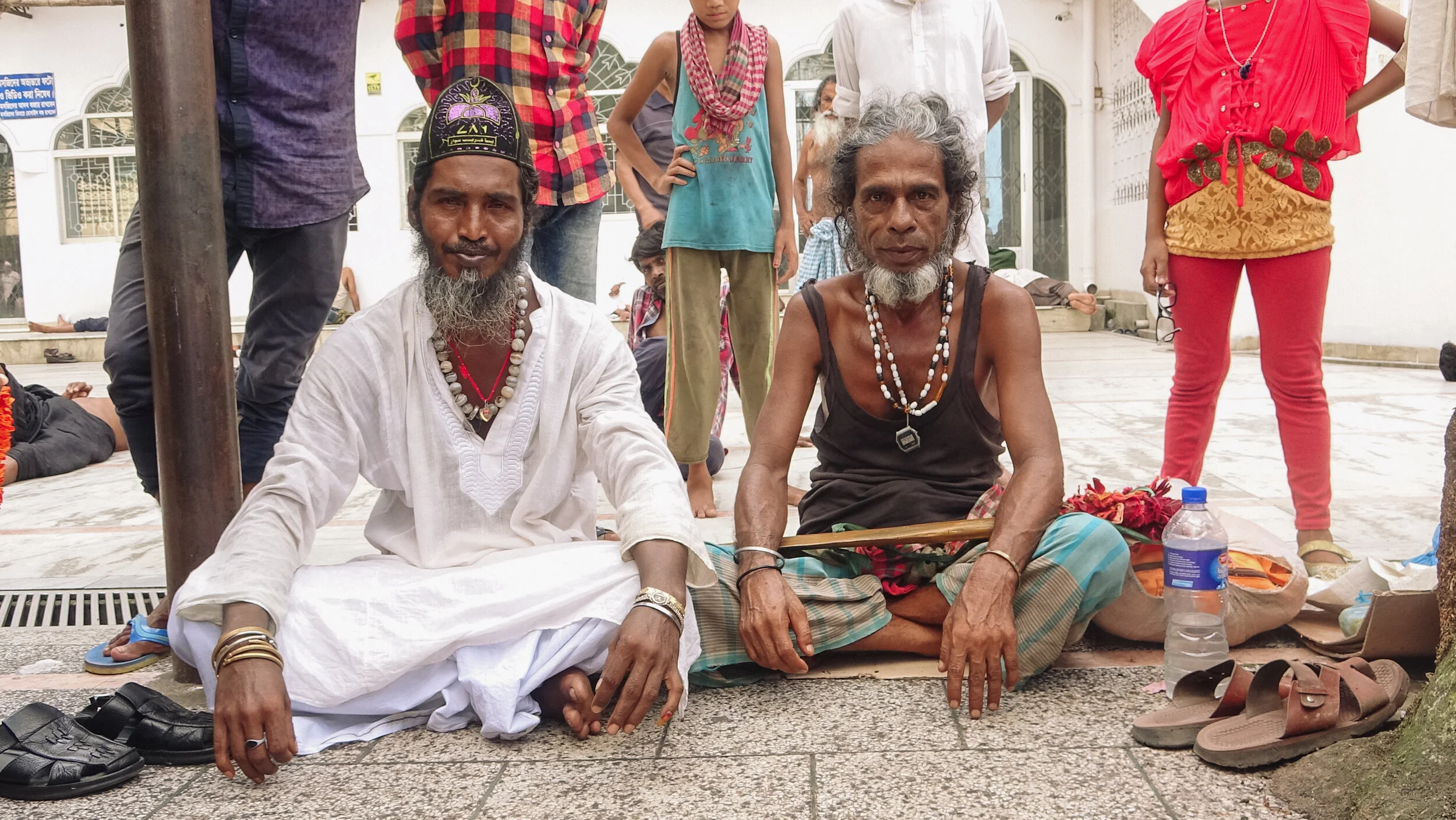 Rock pigeons and gozar fish at Shah Jalal Shrine in Sylhet ...