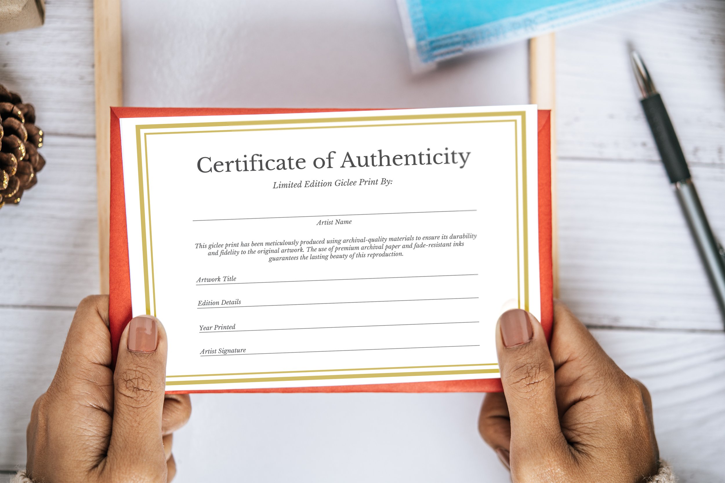 Certificates of Authenticity for Giclee Prints — Auth Cert