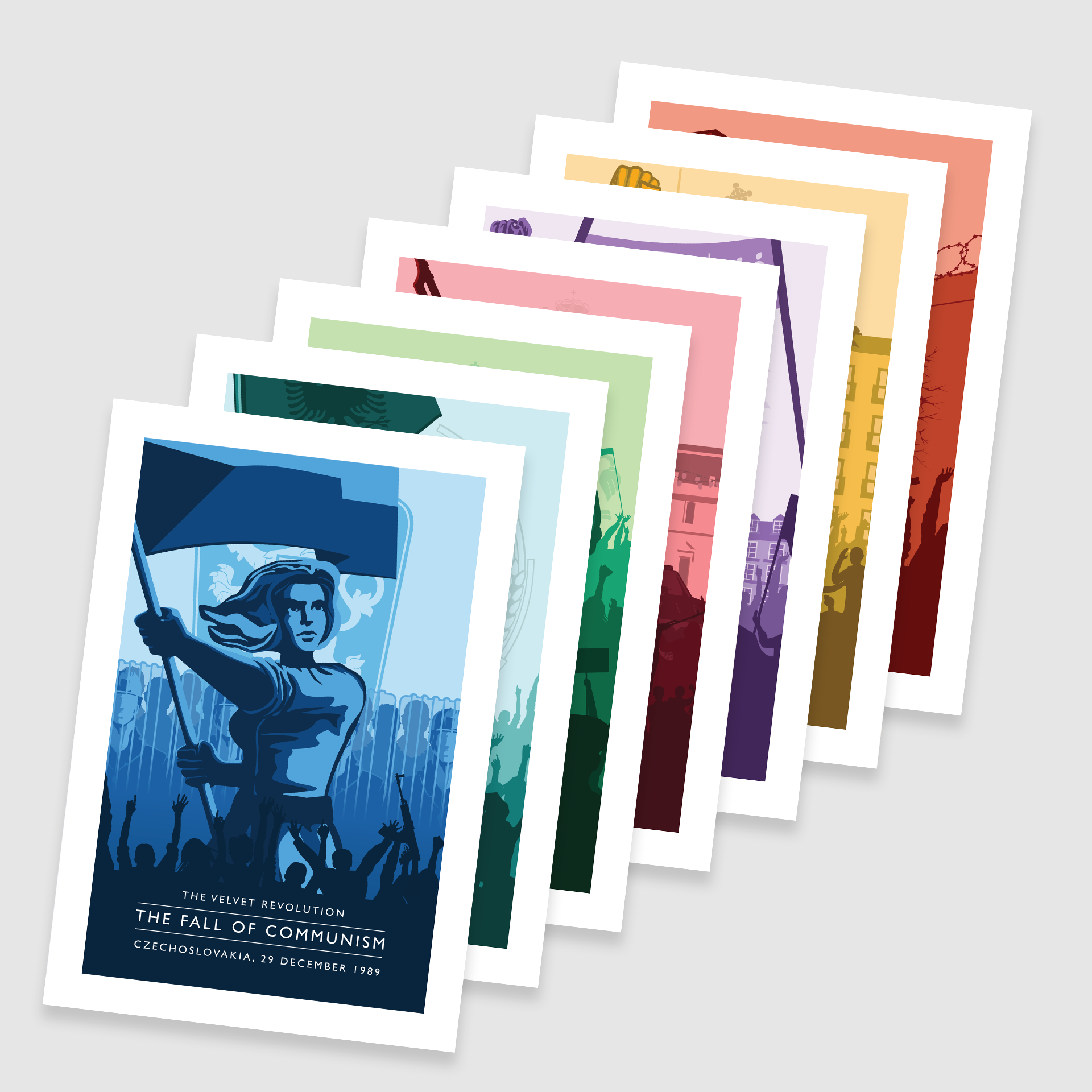 Covert Cards Fall of Communism Postcard Set — Helios House Press