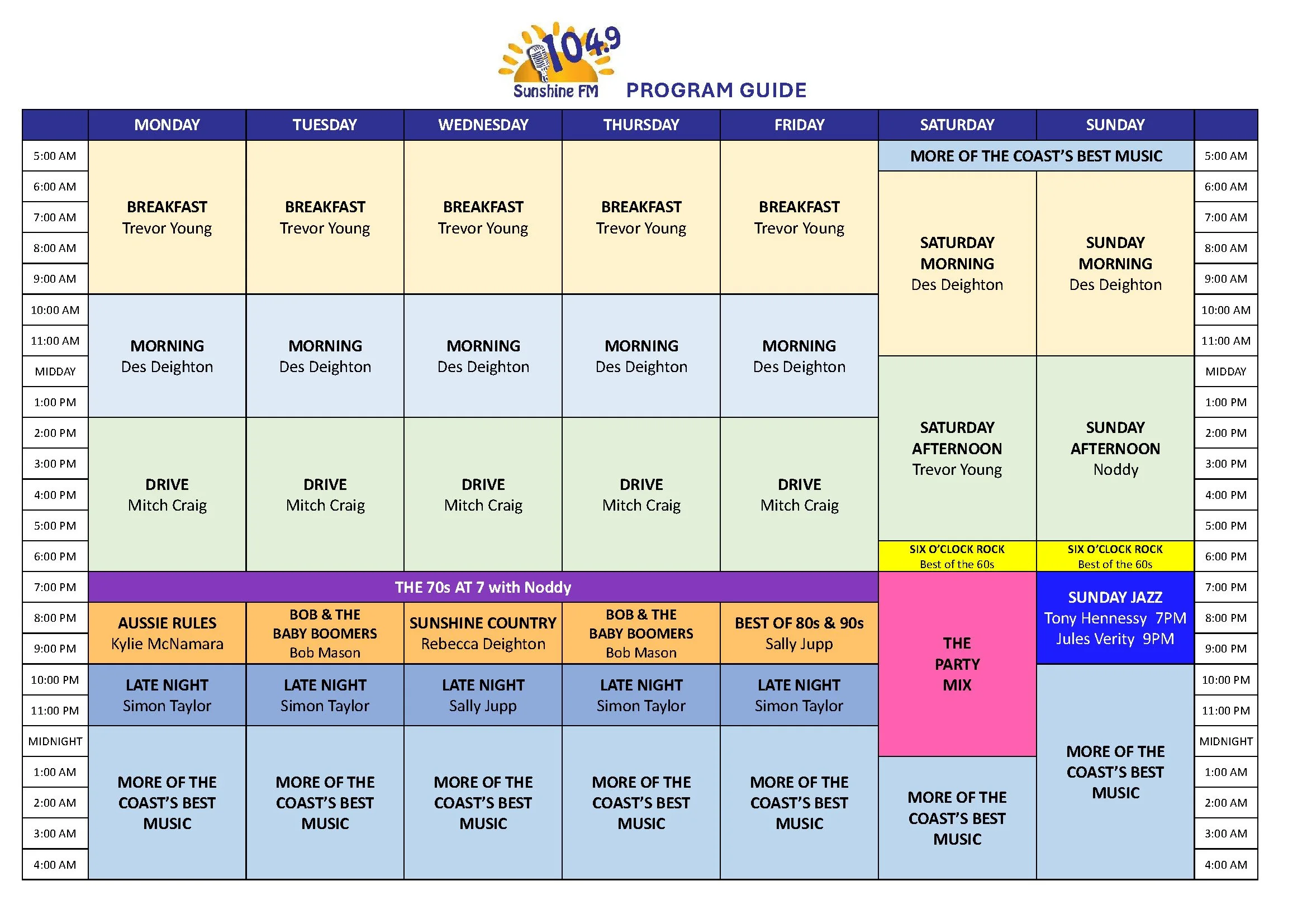 Listen — Sunshine FM 104.9