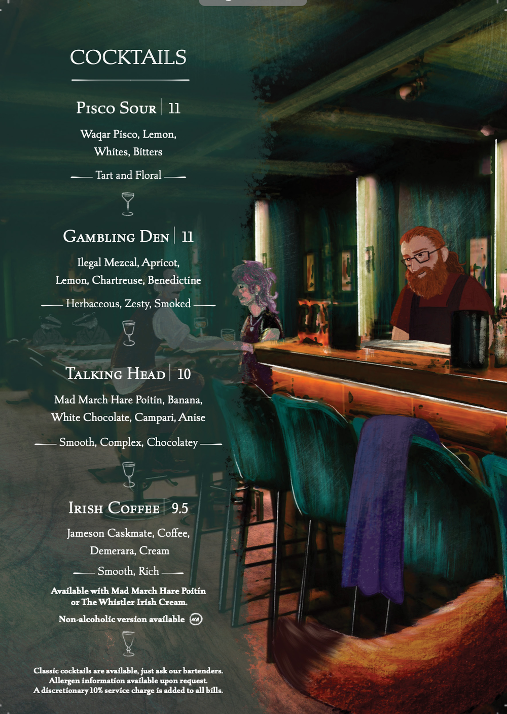 Menu — Fox and Chance