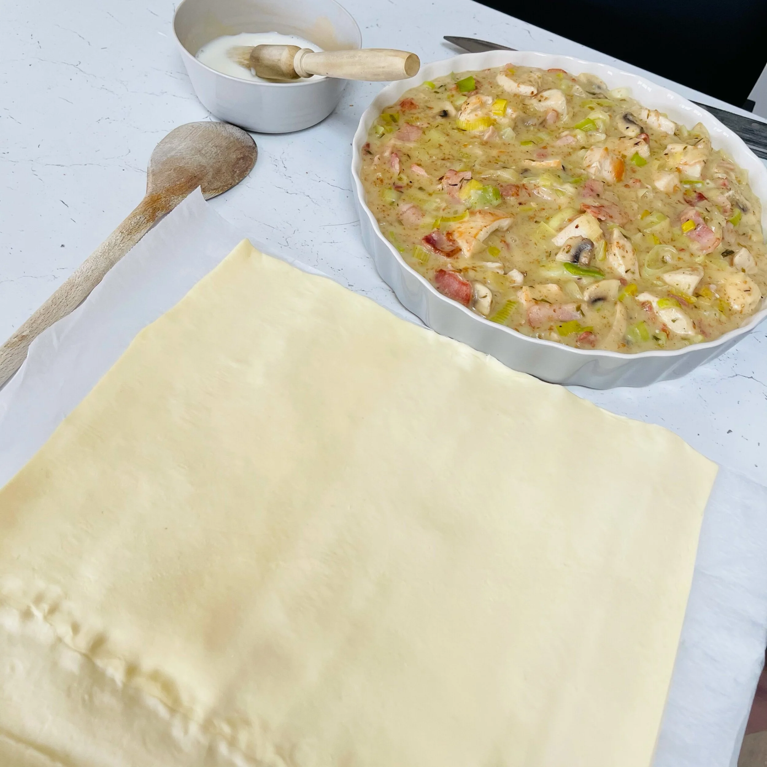 Chicken, Bacon, Mushroom and Leek Pie — Lillie Farrow