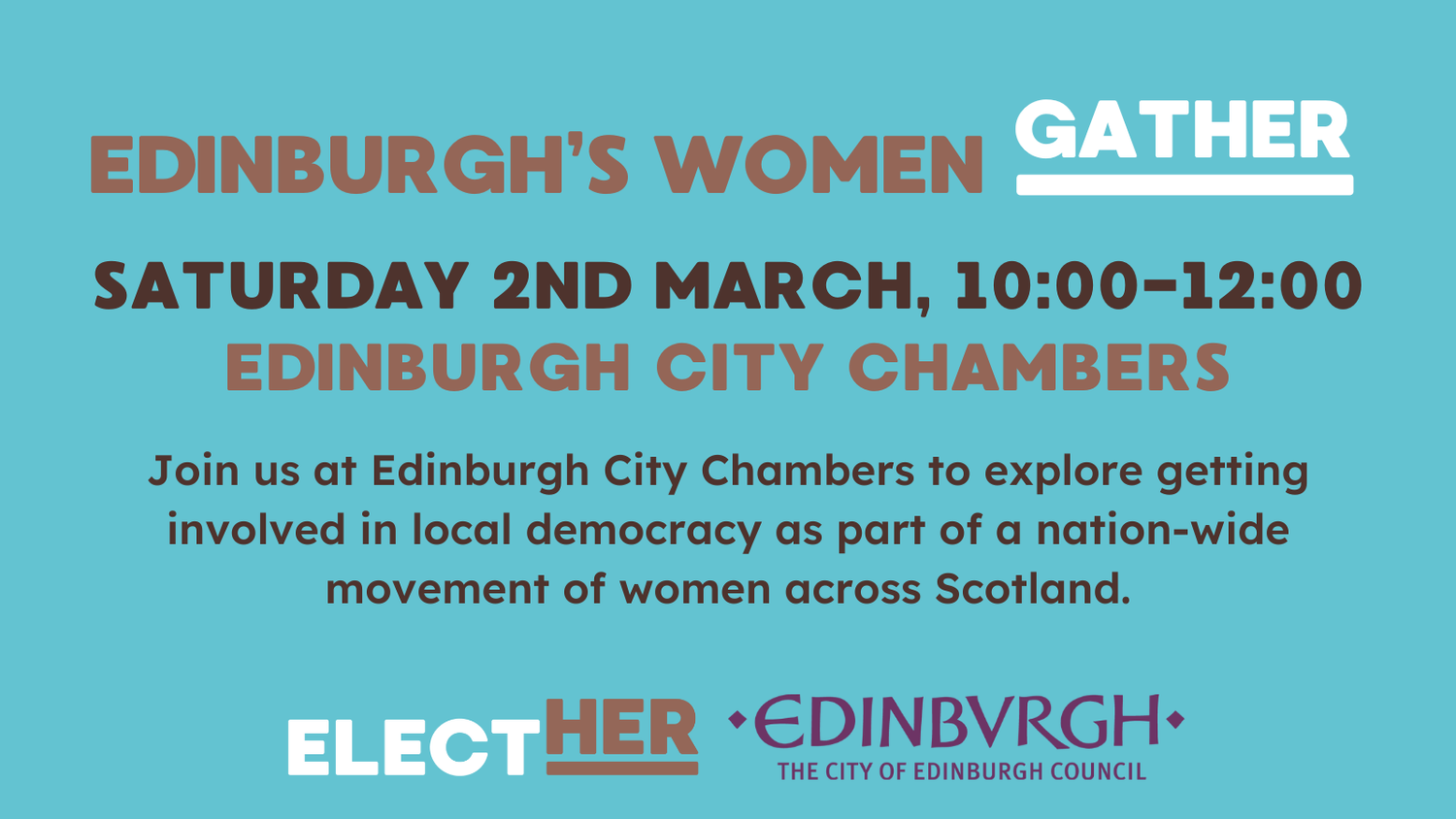 Edinburgh's Women Gather - Local Event — Elect Her