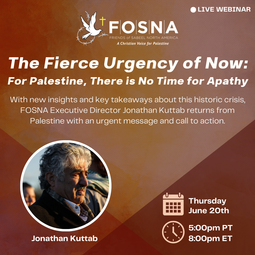 FOSNA News & Events — Friends of Sabeel North America