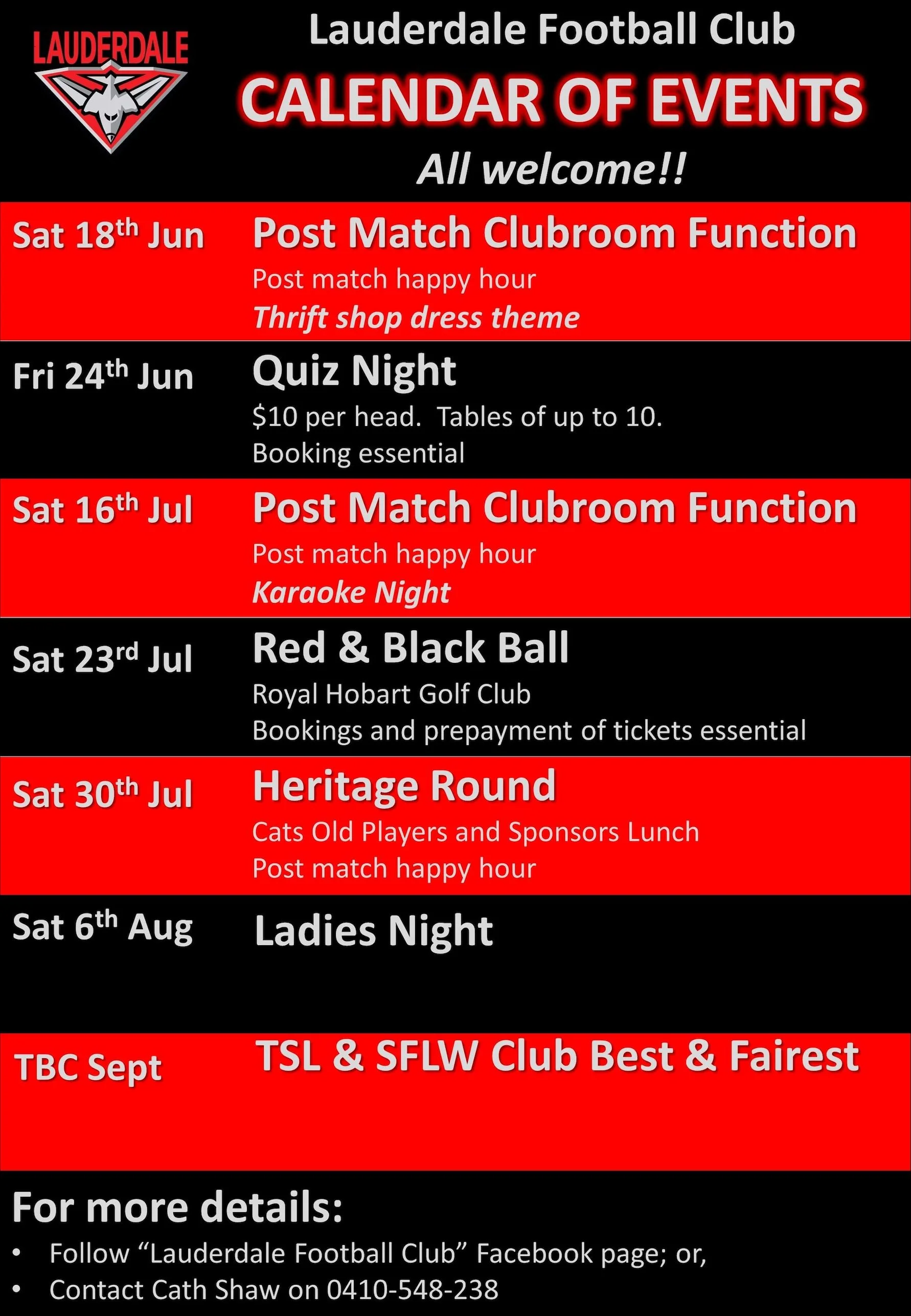Events — Lauderdale Football Club