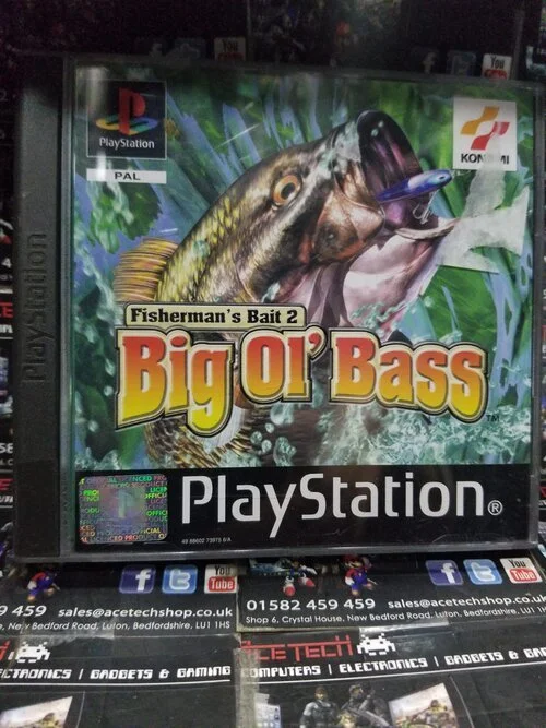 Fisherman's Bait 2 Big Ol' Bass Sony PS1 Video Game — ACE TECH