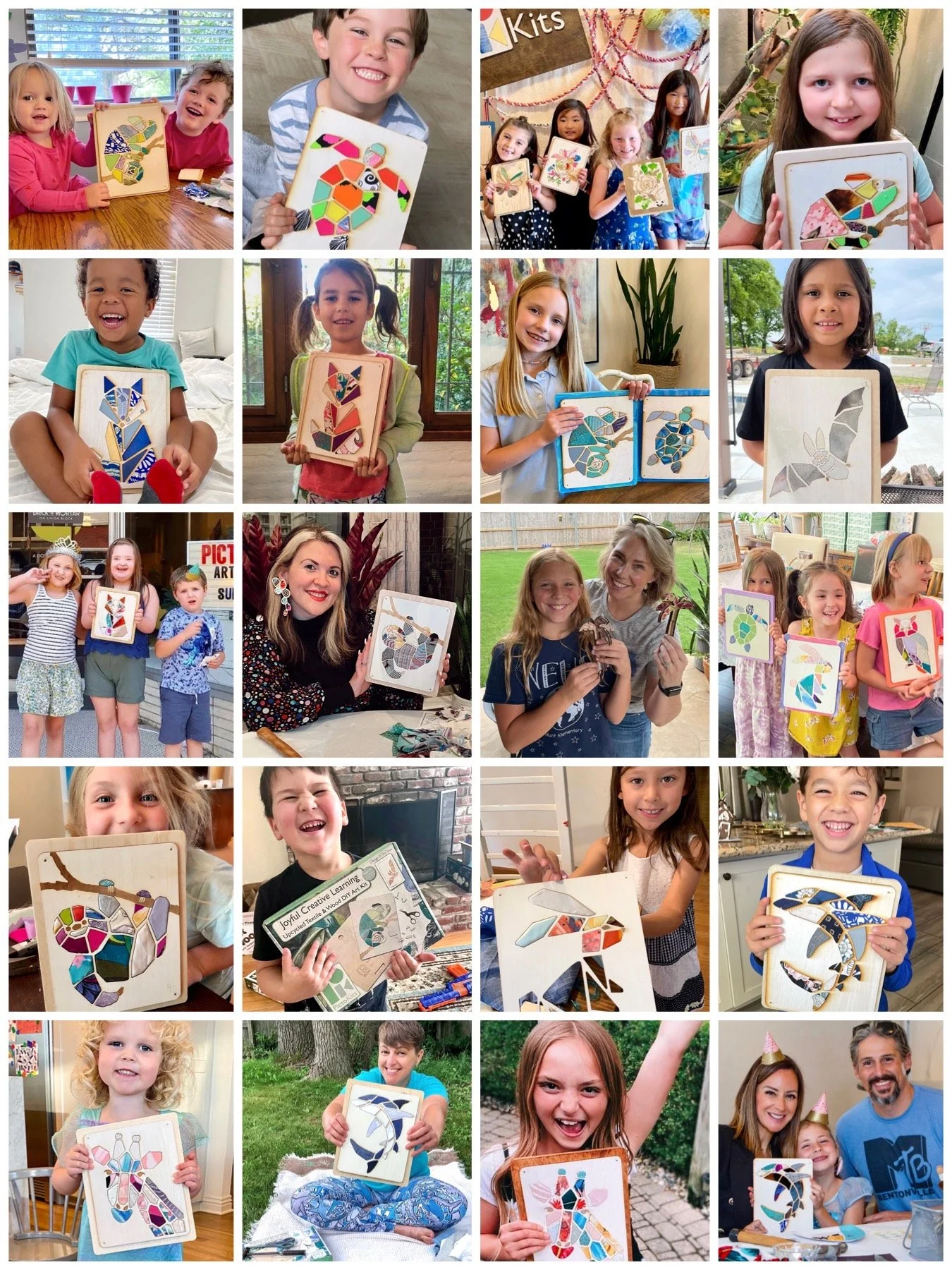 Picto Kits | DIY fabric and wood art kits | easy art for kids and ...