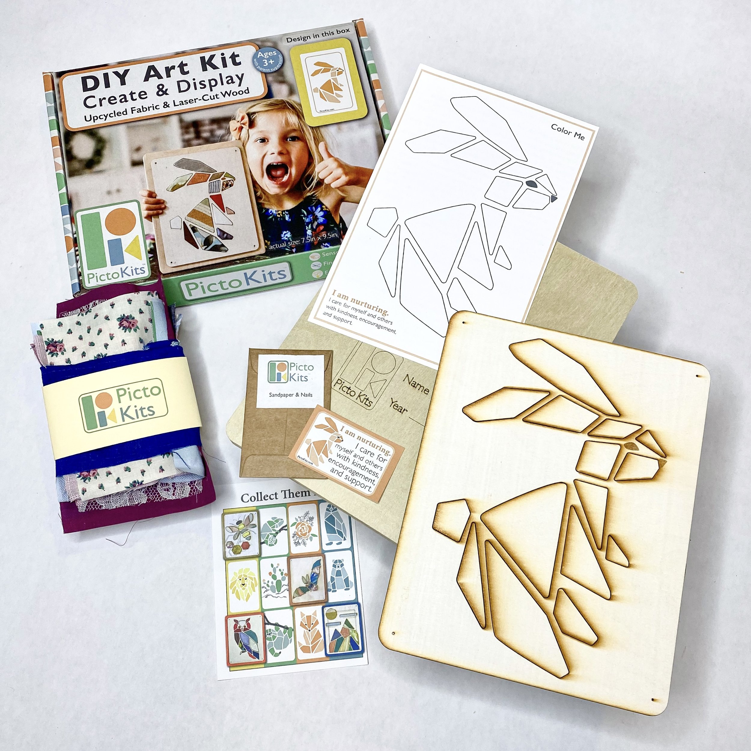 Picto Kits | DIY fabric and wood art kits | easy art for kids and ...