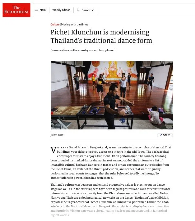 ECONOMIST: Pichet Klunchun is modernising Thailand’s traditional dance ...