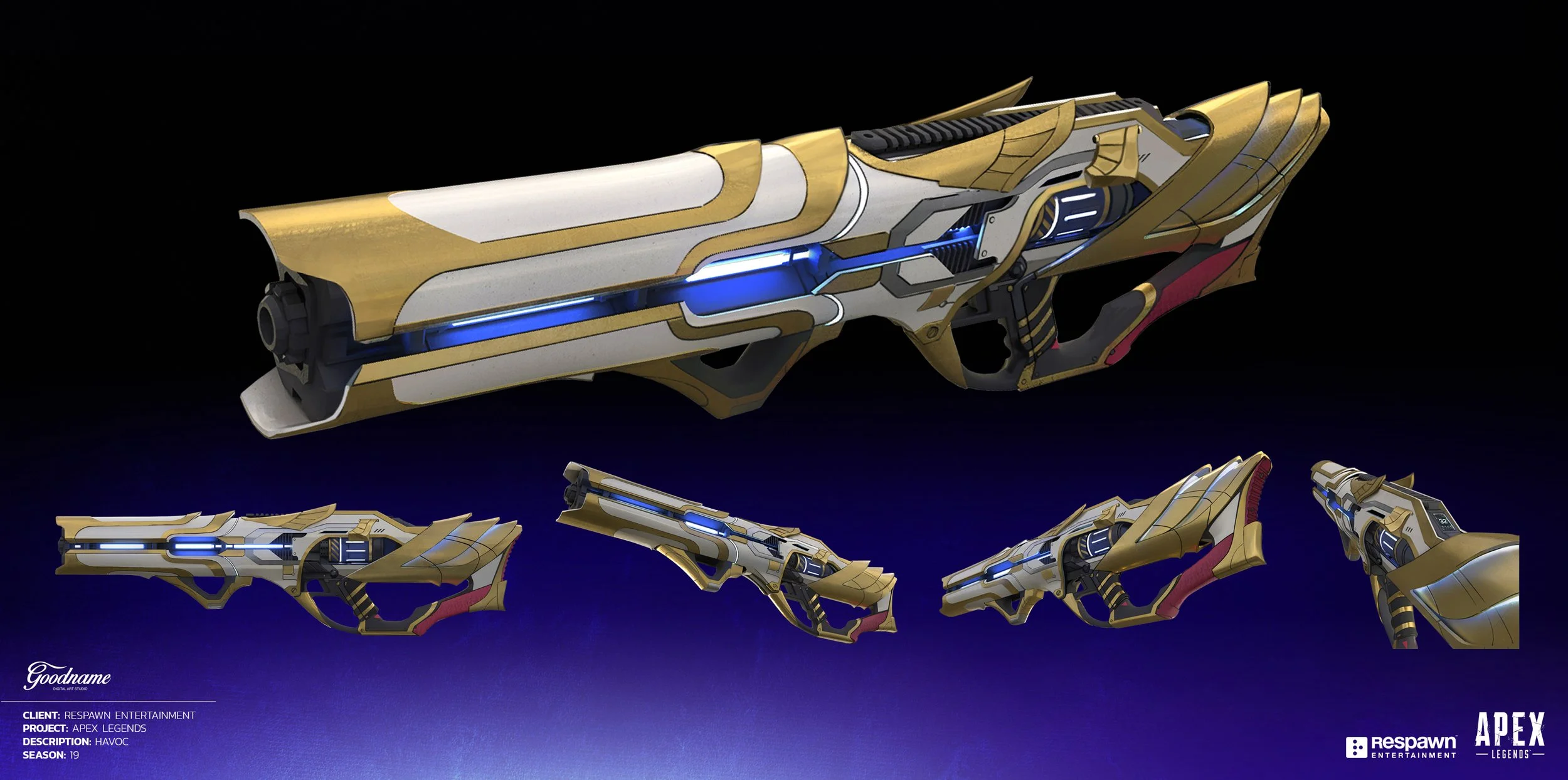 Apex Legends - Weapon Concept Art — Art Outsourcing Studio | Goodname