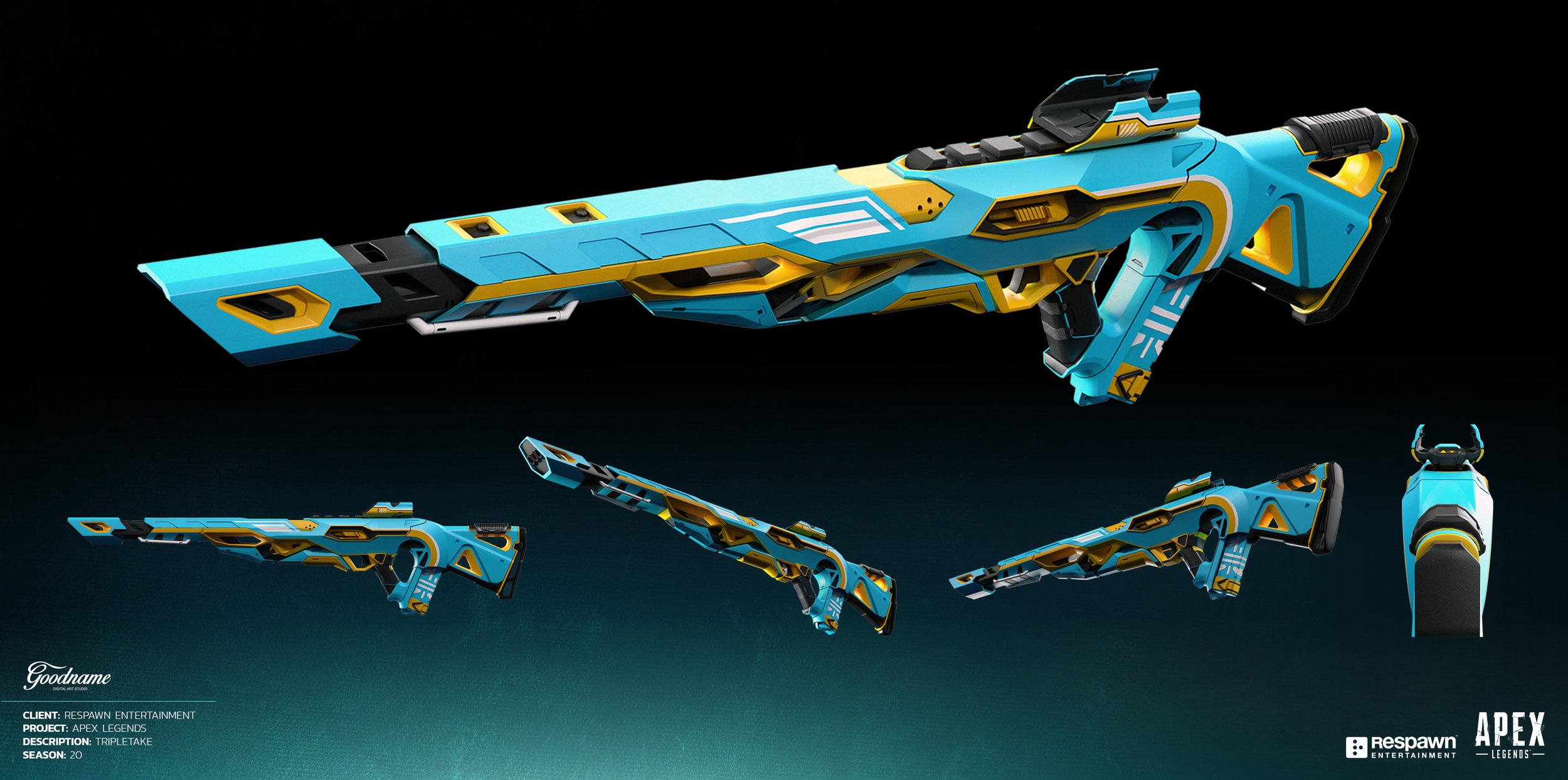 Apex Legends - Weapon Concept Art — Art Outsourcing Studio | Goodname