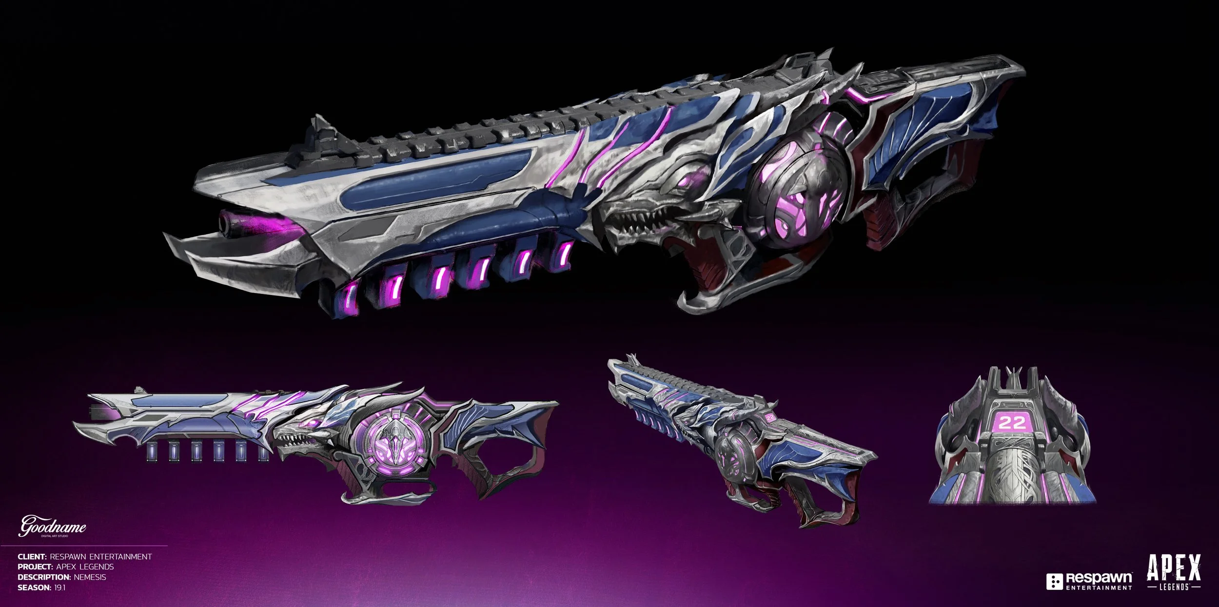 Apex Legends - Weapon Concept Art — Art Outsourcing Studio | Goodname